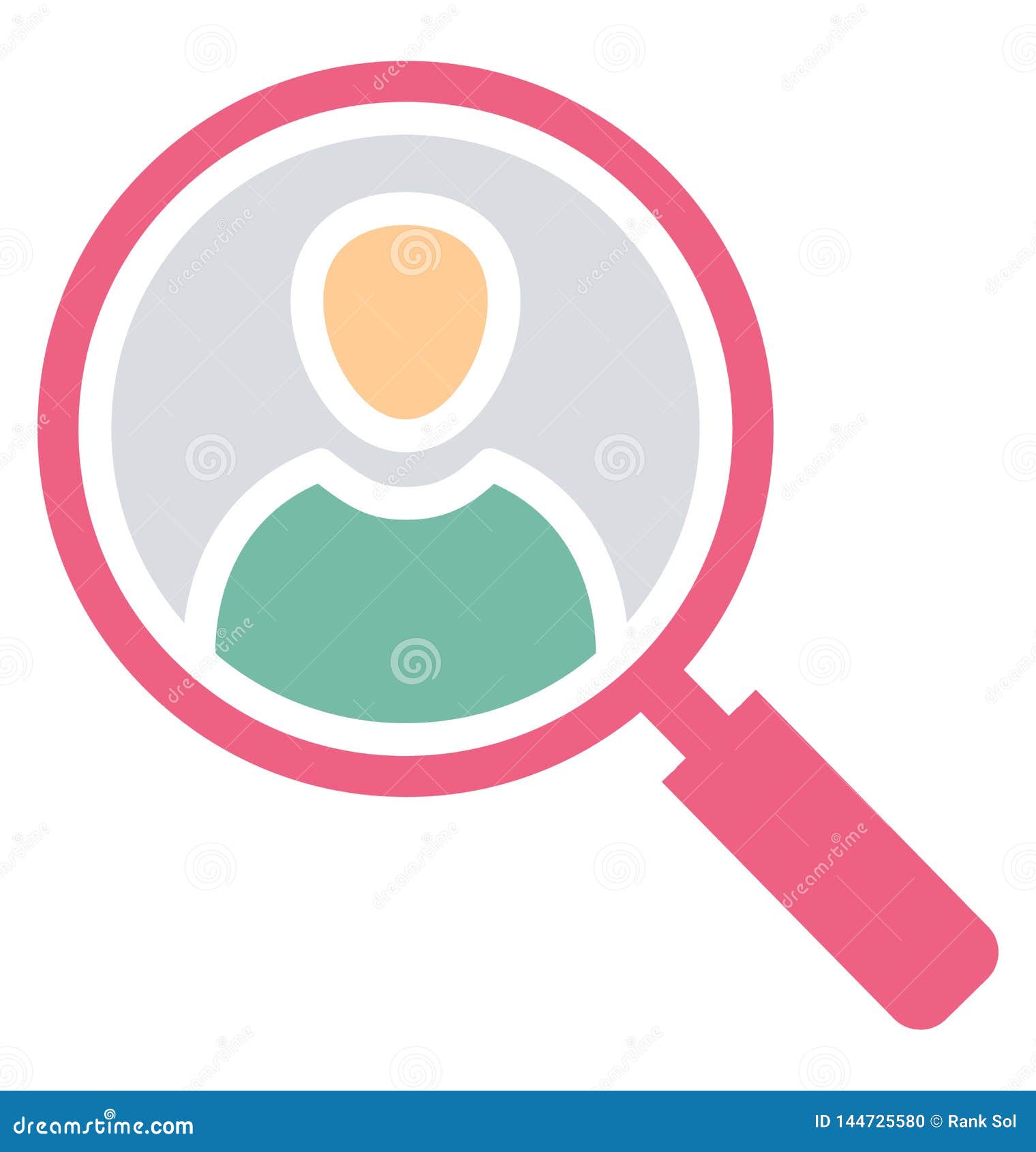 Profile Finder Isolated Vector Icon Which Can Easily Modify or Edit ...