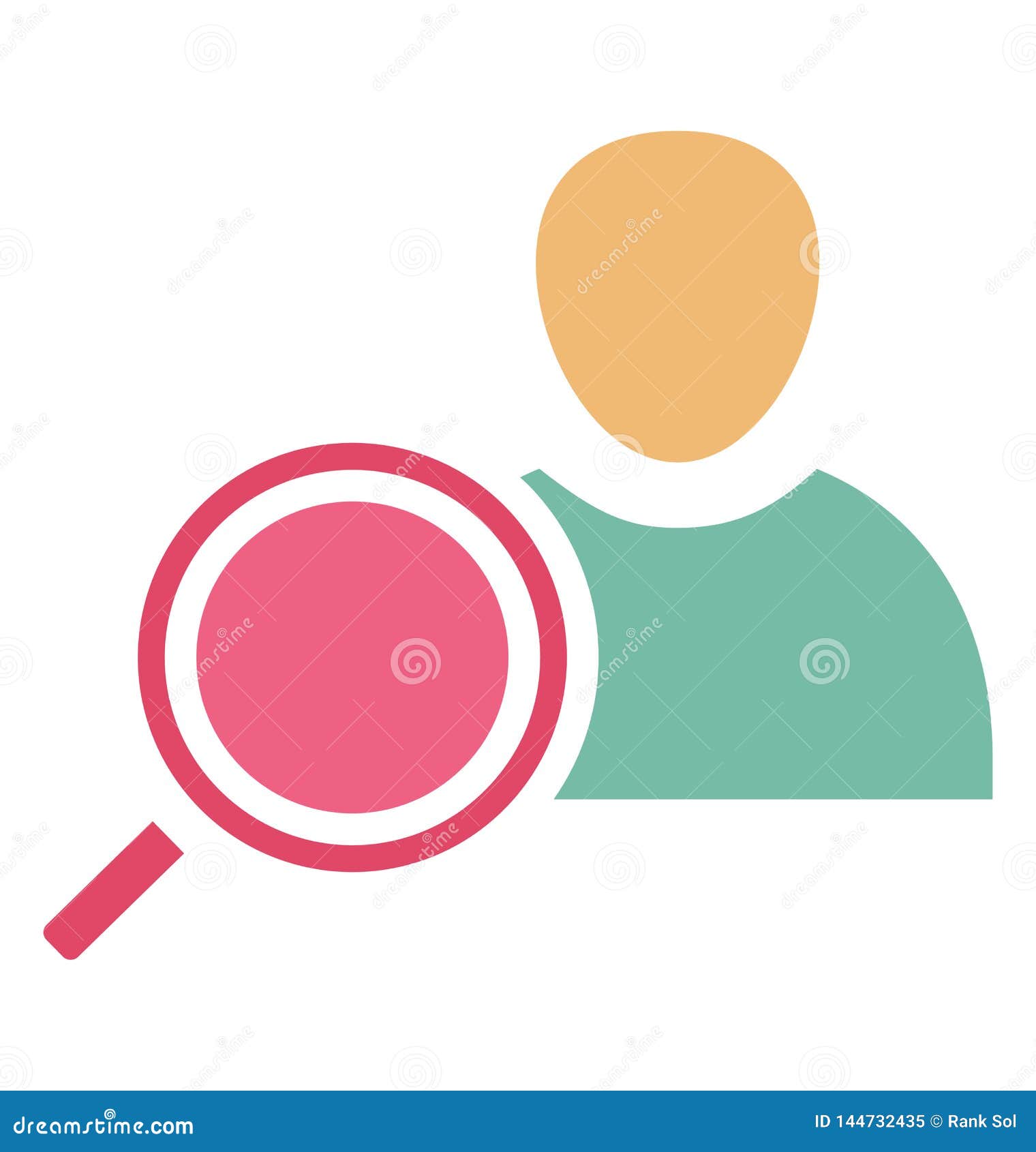 Profile Finder Isolated Vector Icon Which Can Easily Modify or Edit ...