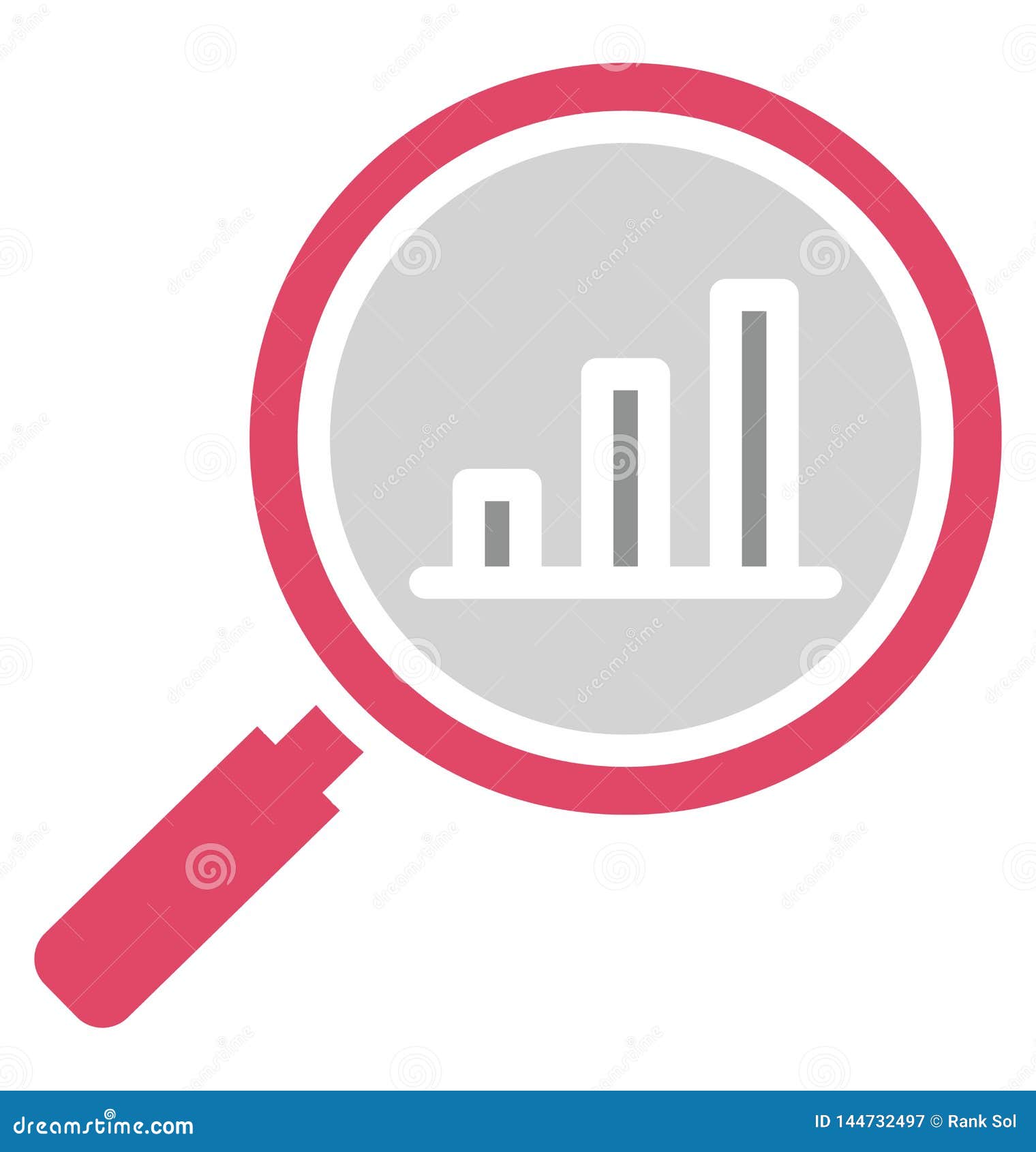 Search Graph Isolated Vector Icon Which Can Easily Modify or Edit Stock ...