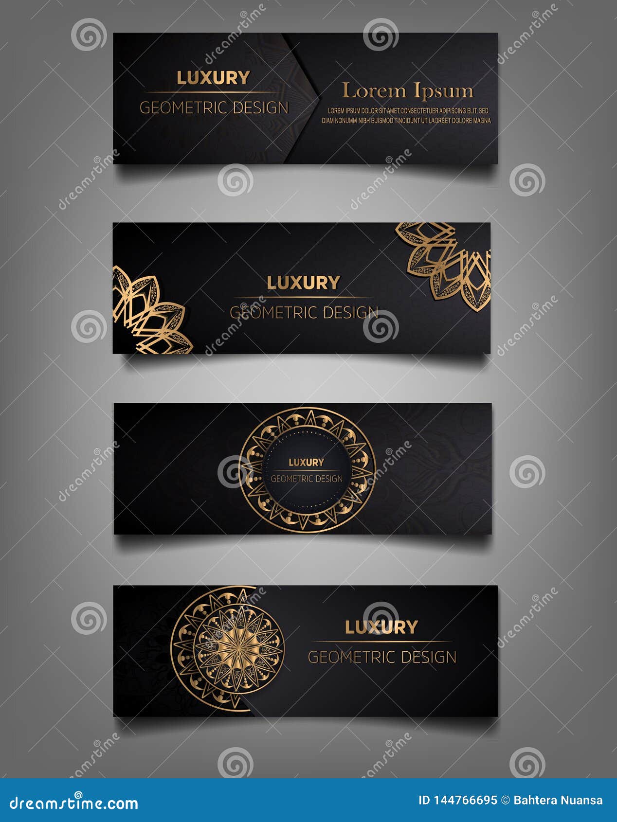 Vip Banner. Luxury VIP Invitations And Coupon Backgrounds. Golden Ring ...