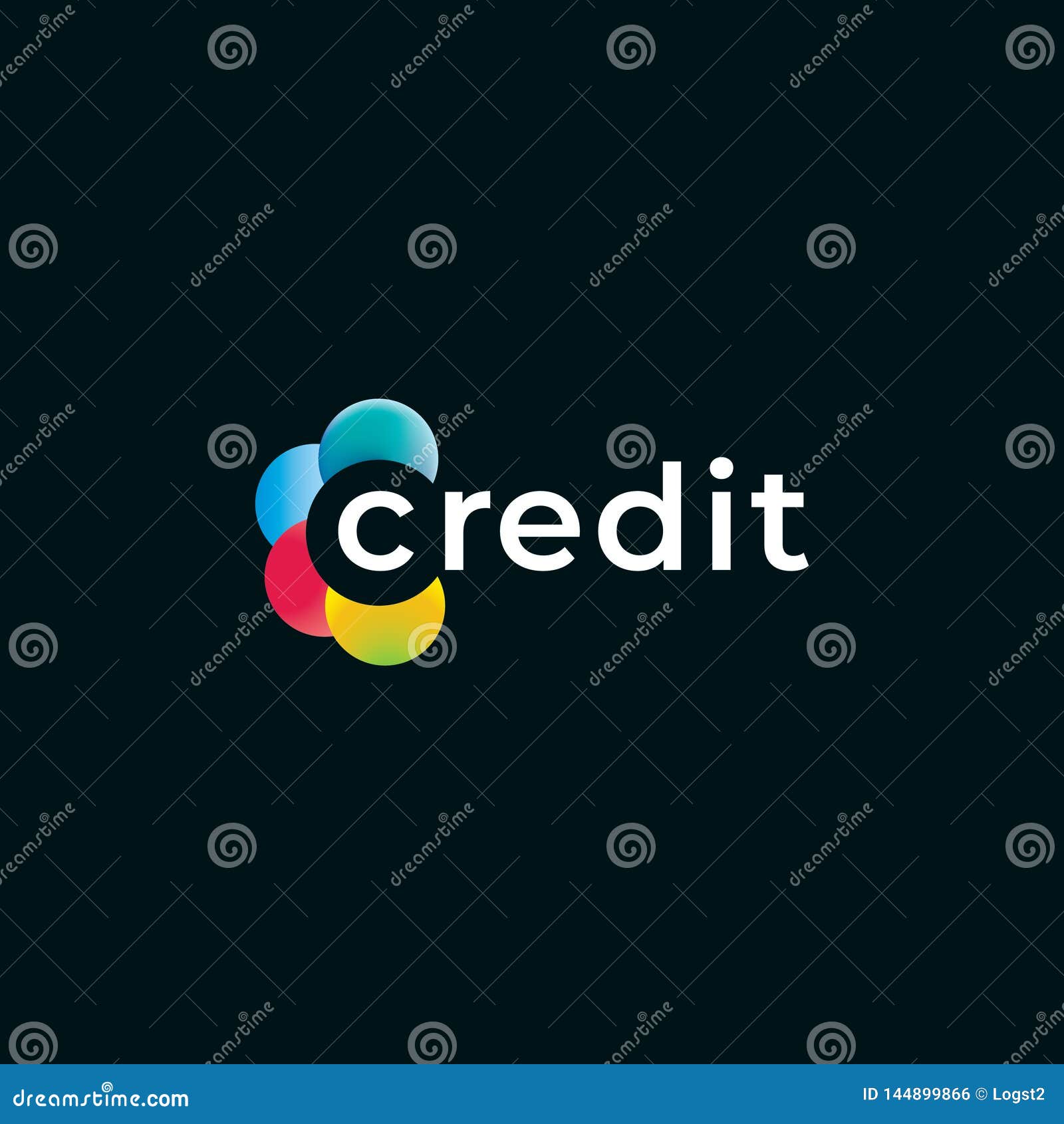 Credit Vector Logo. Colorful Icon Stock Vector - Illustration of ...