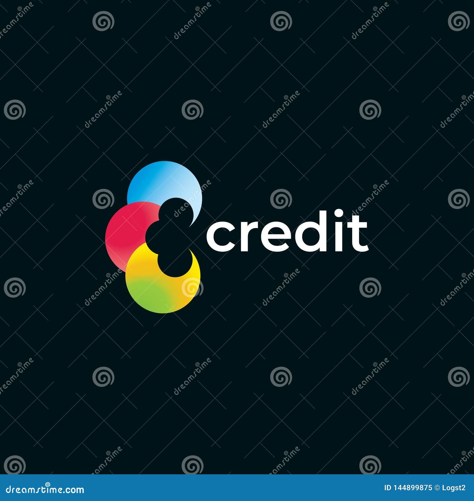 Credit Vector Logo. Colorful Icon Stock Vector - Illustration of indian ...