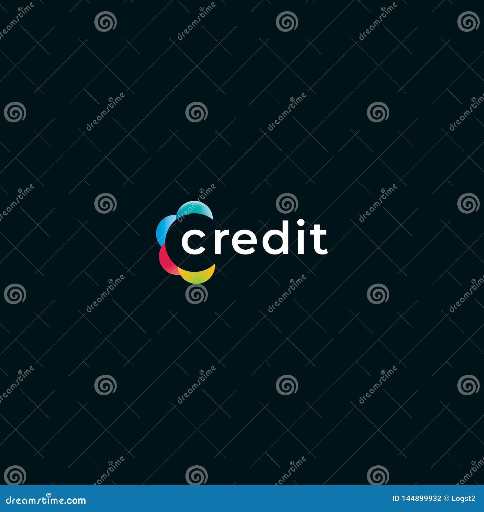 Credit Vector Logo. Colorful Icon Stock Vector - Illustration of ...