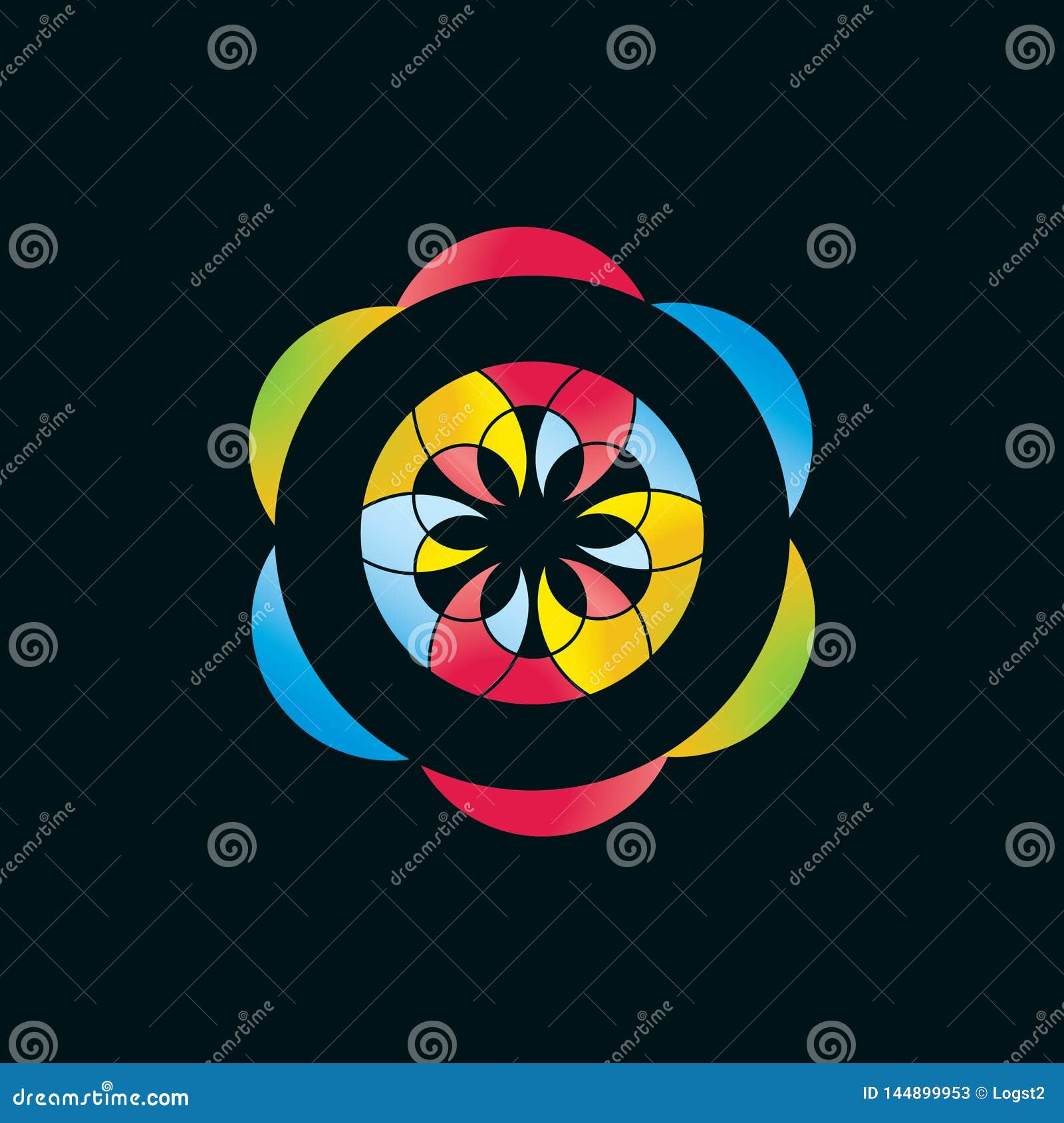 Credit Vector Logo. Colorful Icon Stock Vector - Illustration of design ...