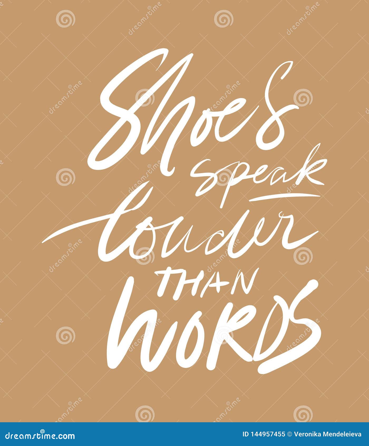 Quotes about Shoes. Hand Lettering Fpr Your Design Stock Vector ...