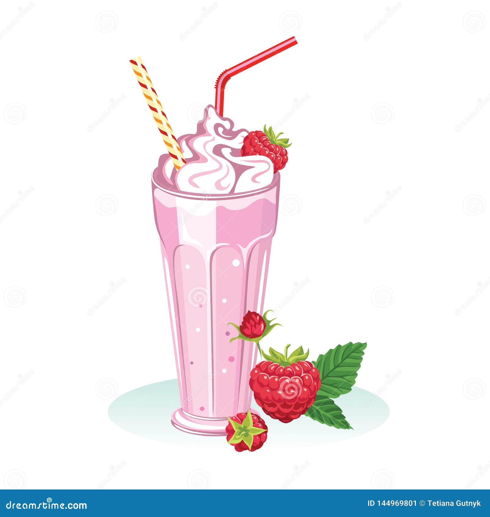Raspberry Milk Logo Original Design, Label For Natural Healthy Dairy ...
