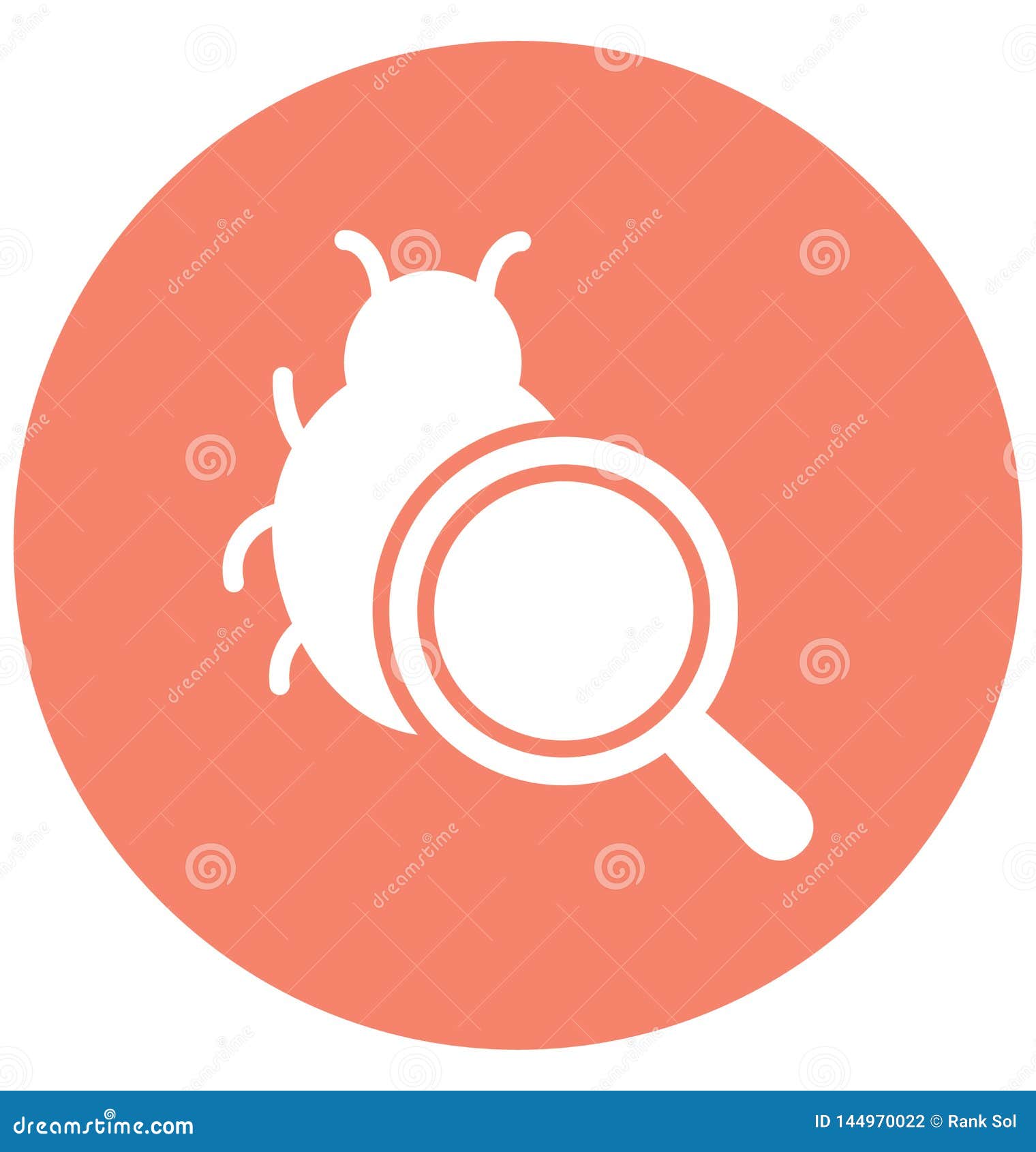 Find Bug Isolated Vector Icon Which Can Easily Modify or Edit Stock ...