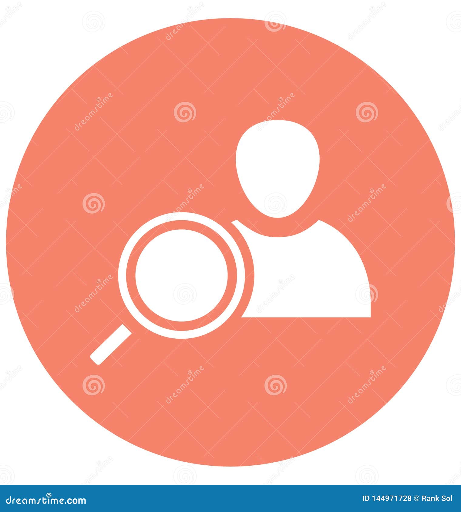 Print Profile Finder Isolated Vector Icon Which Can Easily Modify or ...