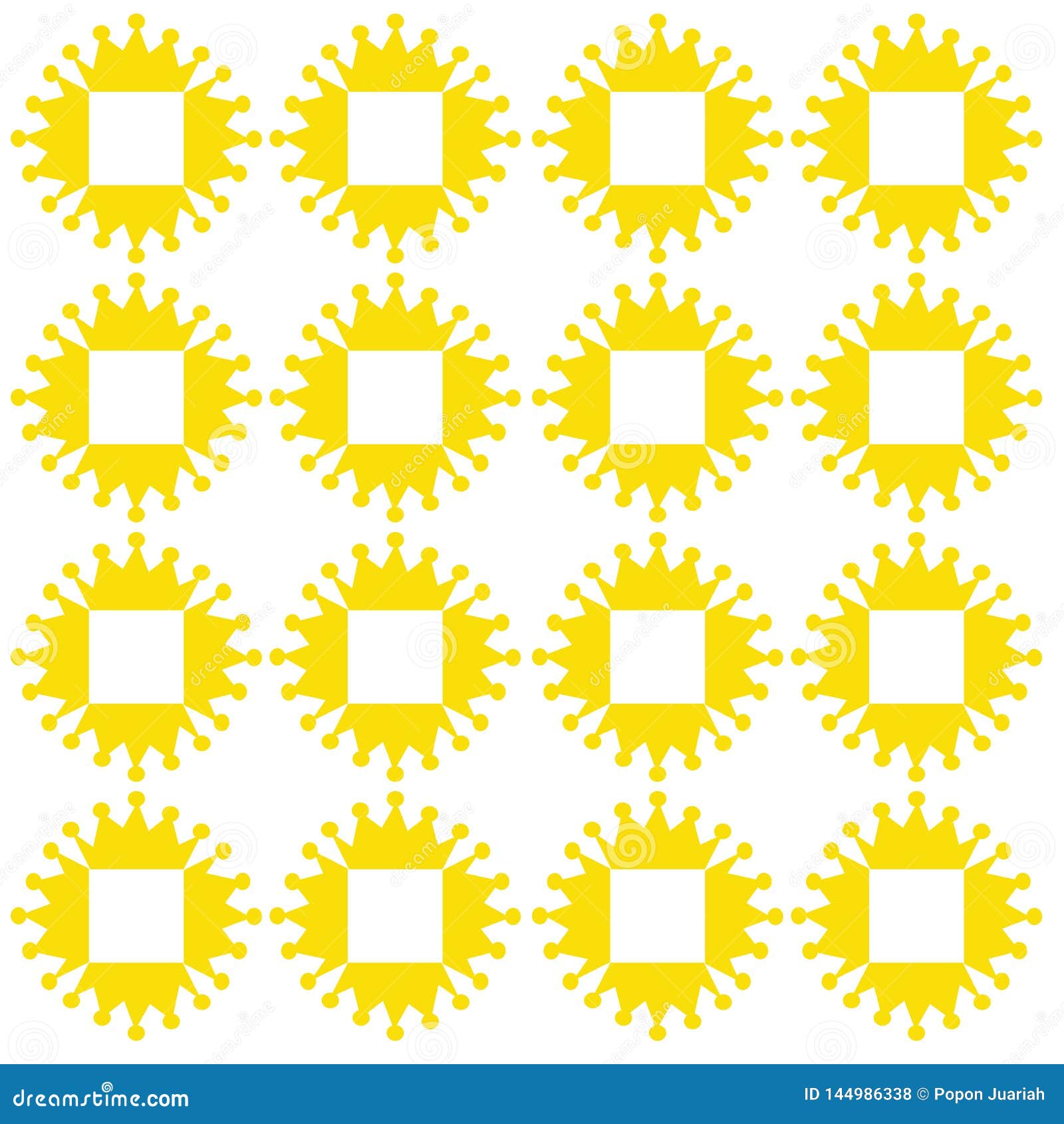 Abstract Yellow Sun and Box in the Middle Stock Illustration ...