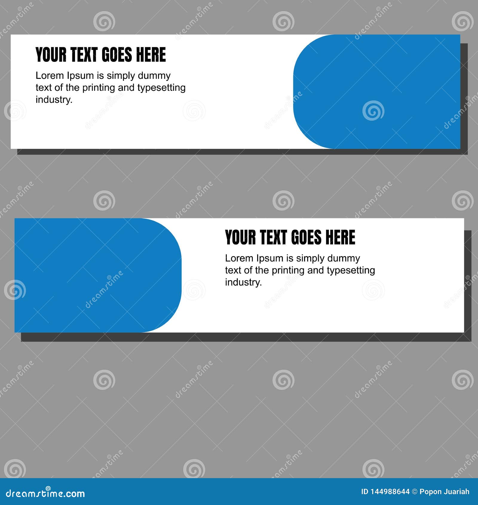 Abstract Design Blue Oval Banner Stock Illustration - Illustration of ...