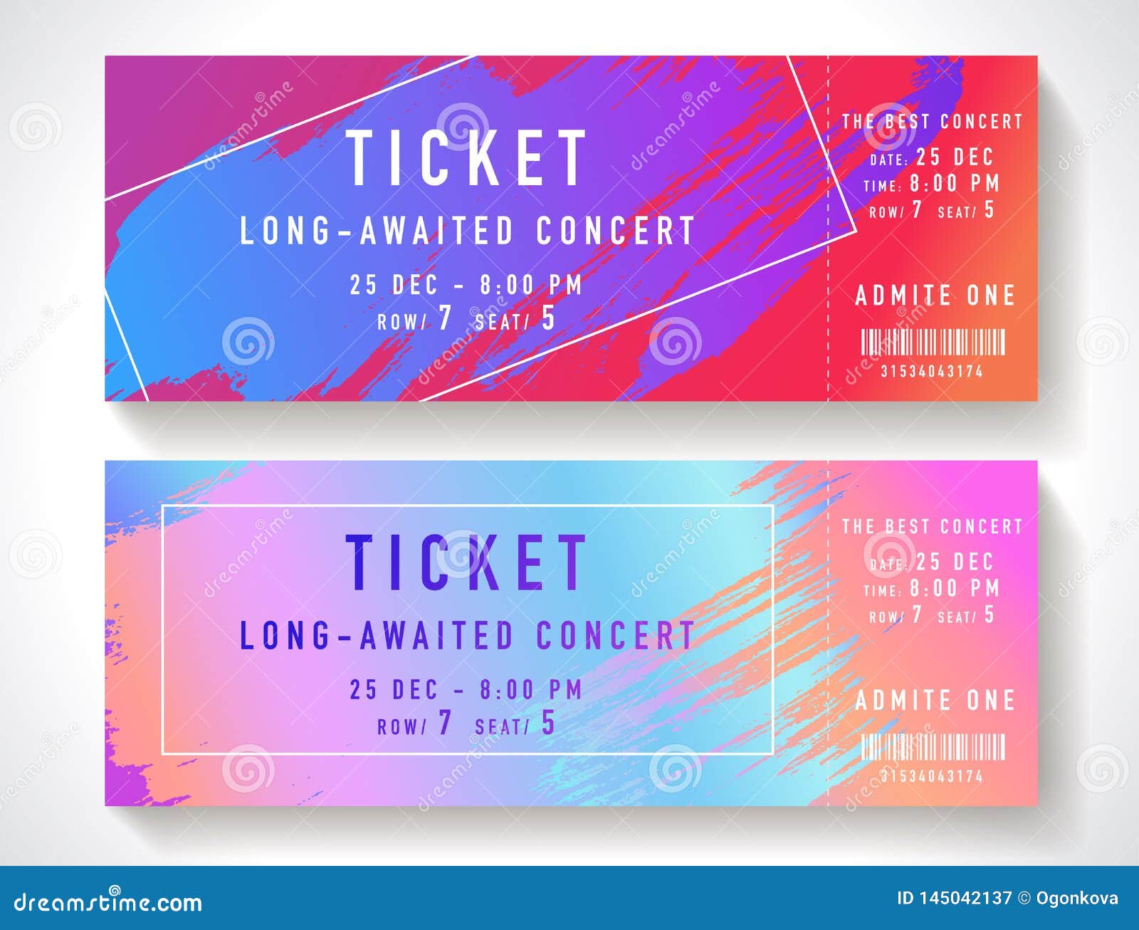 Concert Ticket Sample