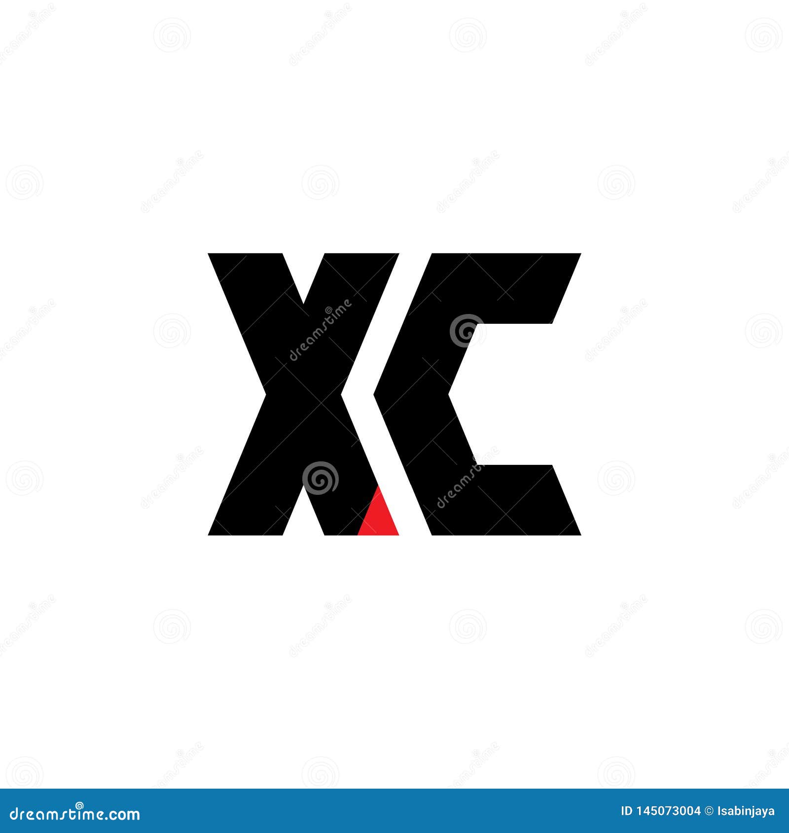 XC logo letter design stock illustration. Illustration of isolated ...