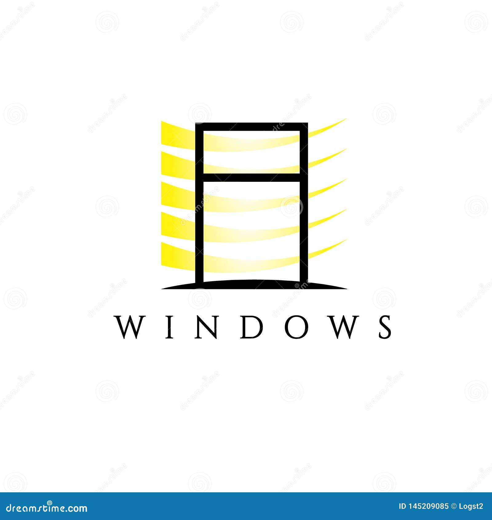 Window Vector Logo Design Template Stock Vector - Illustration of ...
