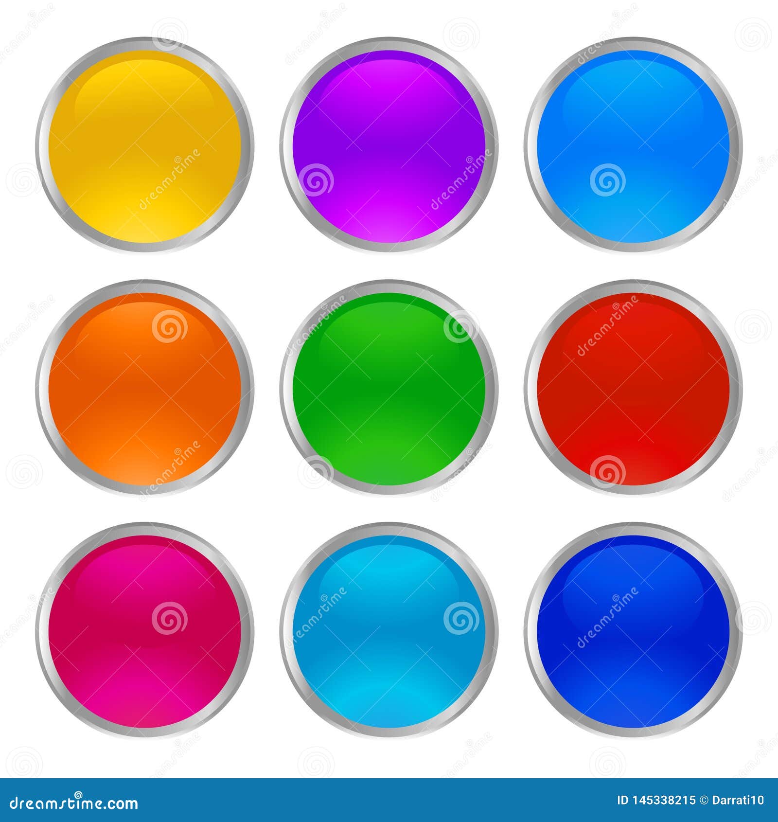 Buttons Glass Shiny New Vector Stock Vector - Illustration of button ...