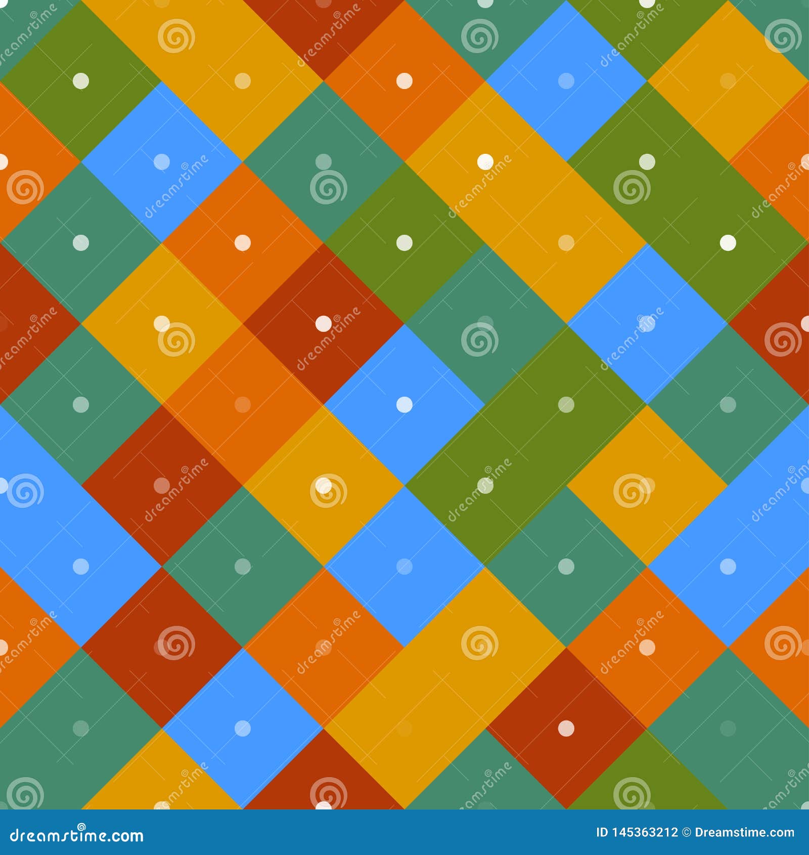 70s Seamless Colorful Repetitive Pattern Stock Vector - Illustration of ...