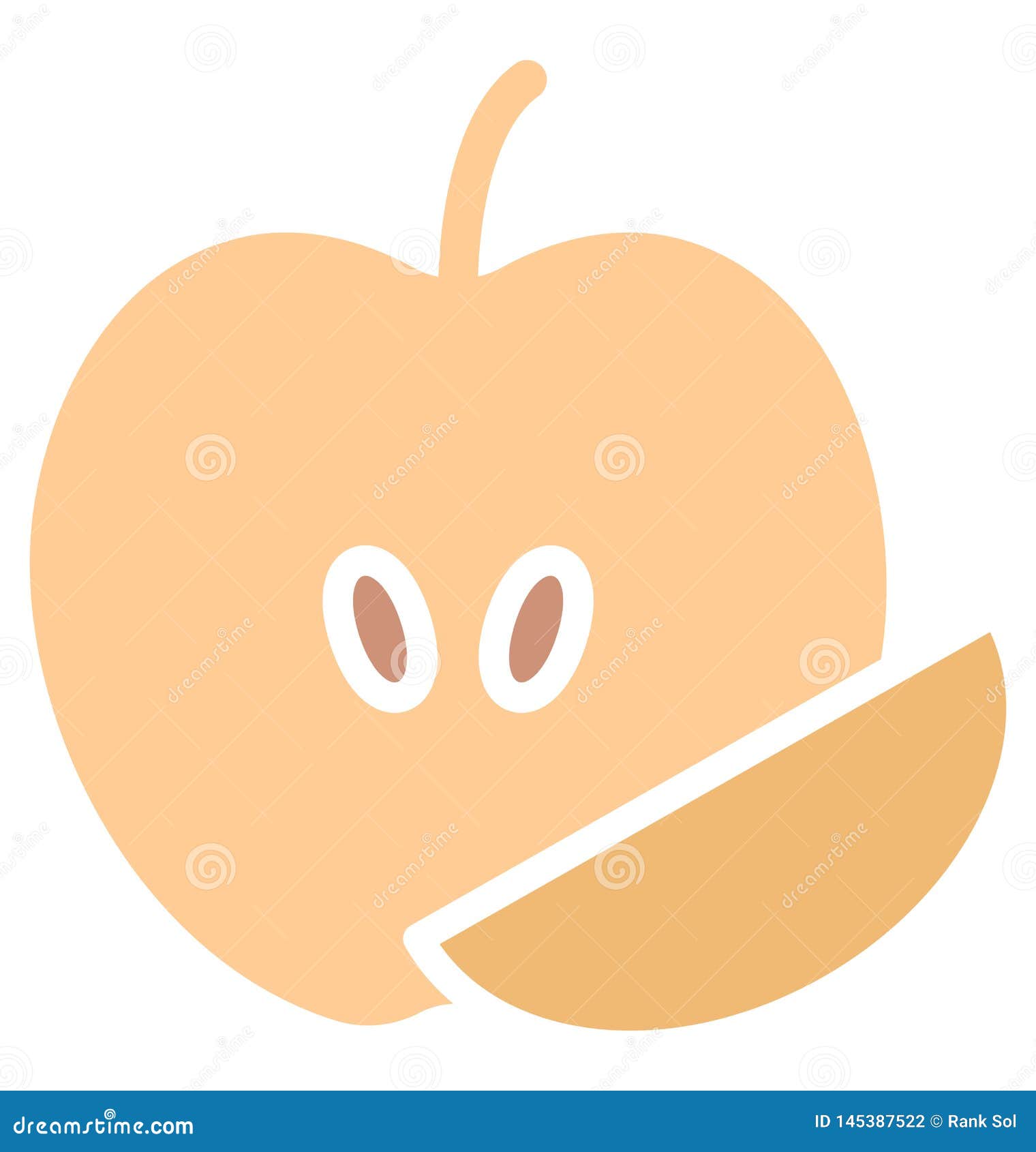 Appl Apple Isolated Vector Icon Which Can Easily Modify or Edite ...