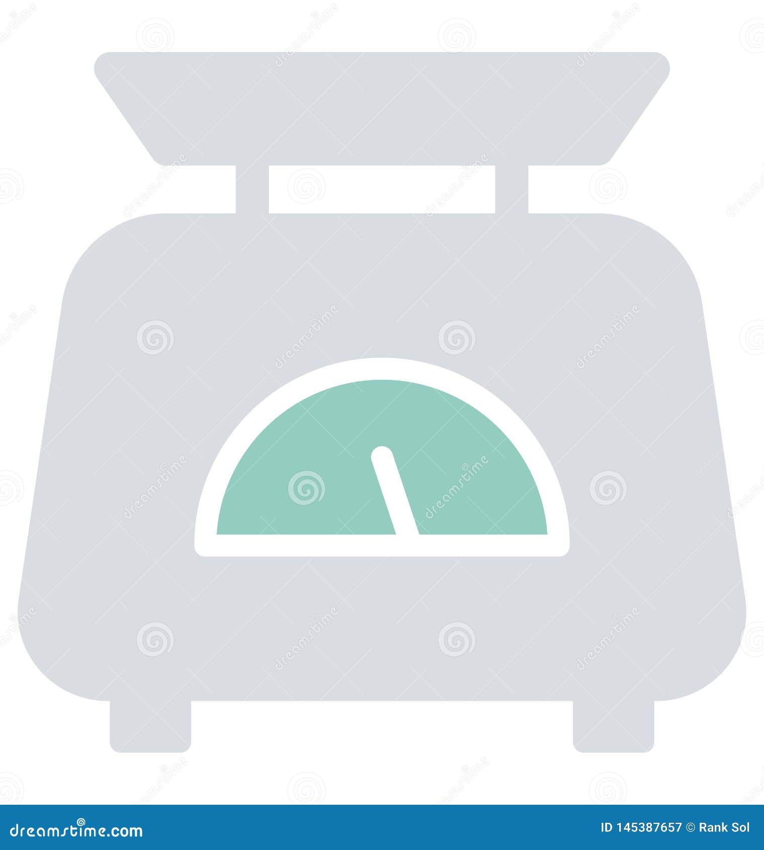 Print Electronic Scale Isolated Vector Icon Which Can Easily Modify or ...