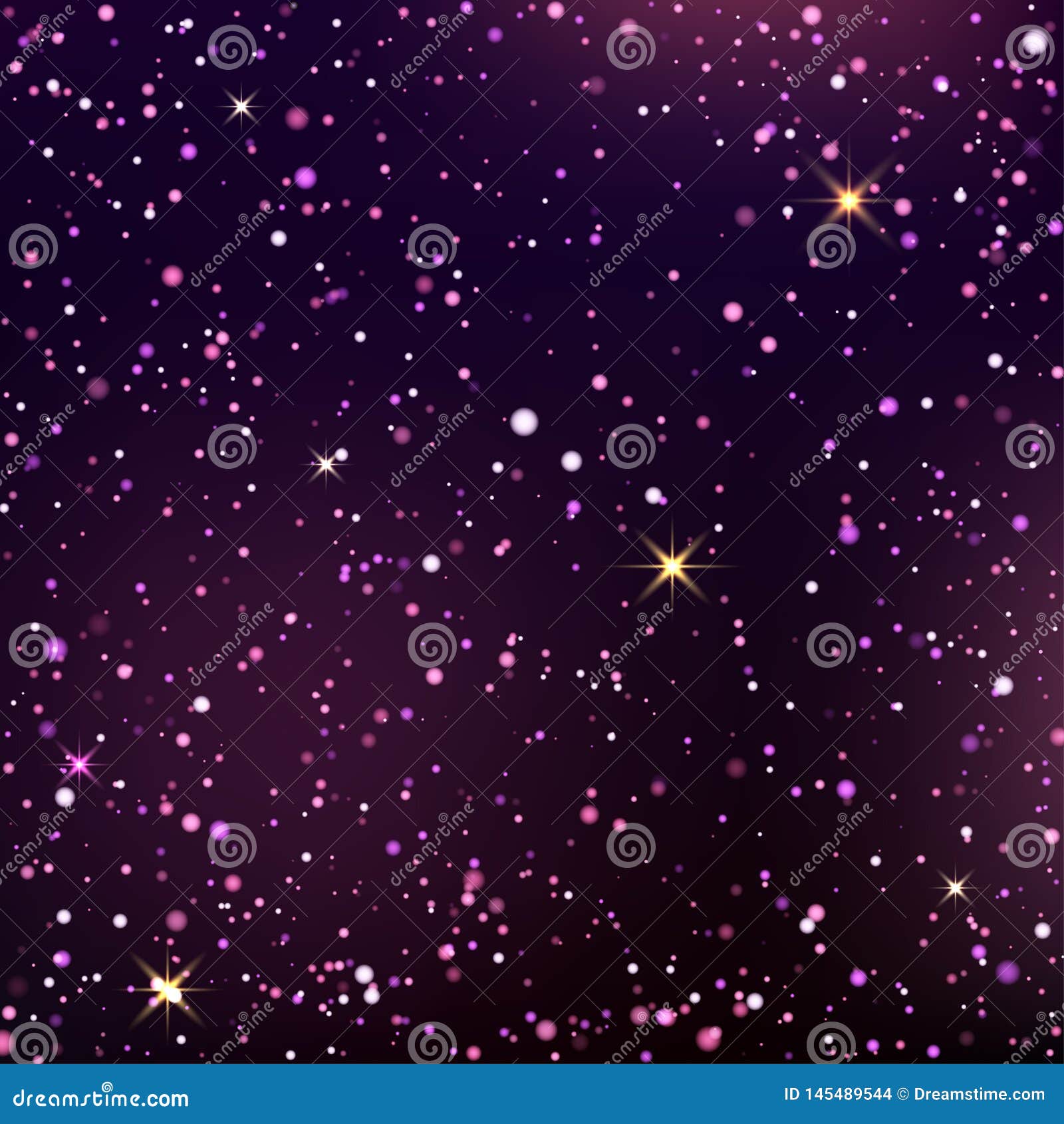 Dark Blue and Violet Starry Sky Stock Vector - Illustration of dark ...