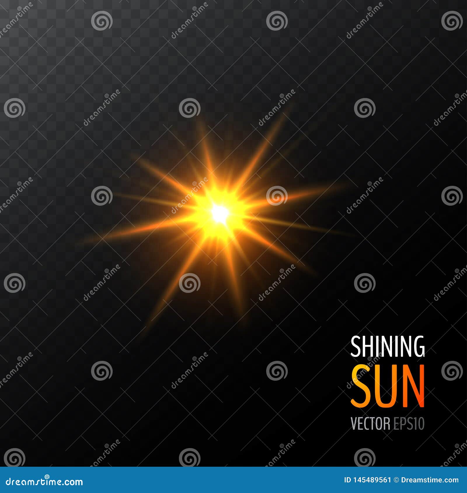 Vector shining sun stock vector. Illustration of print - 145489561