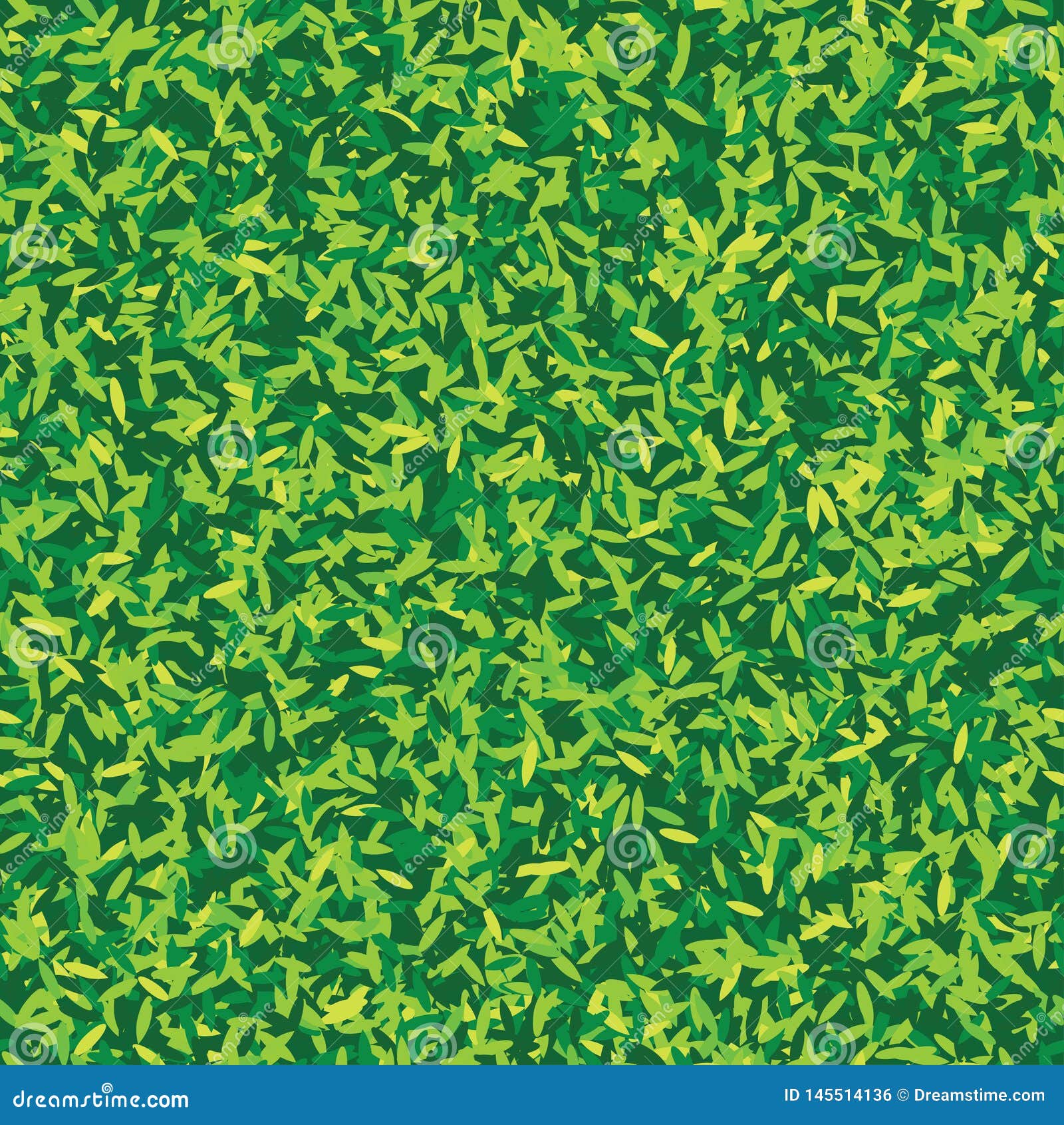 Green Grass Seamless Pattern Stock Vector - Illustration of beautiful ...