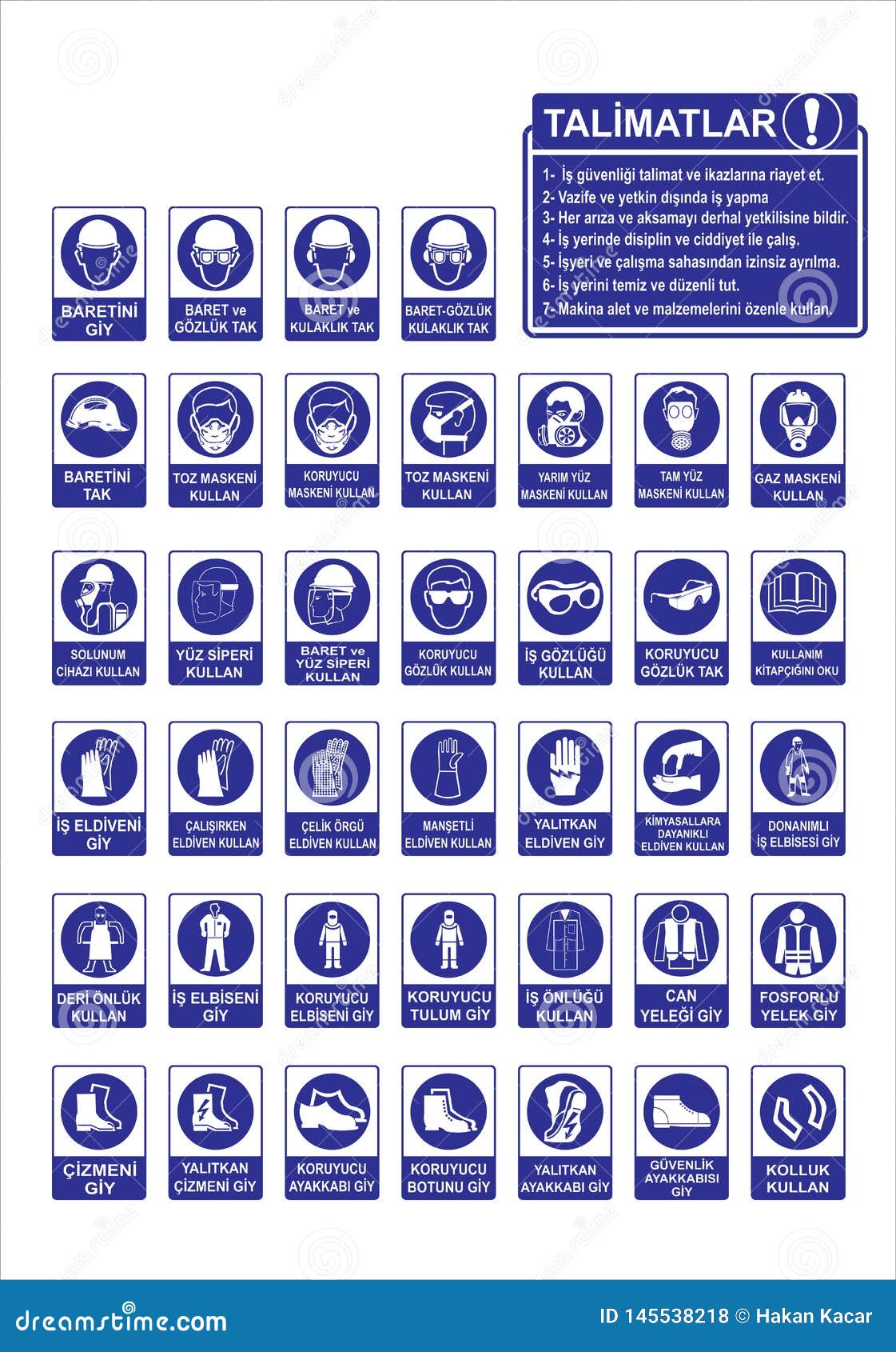 Turkish Signage Models, Hazard Sign, Prohibited Sign, Occupational ...