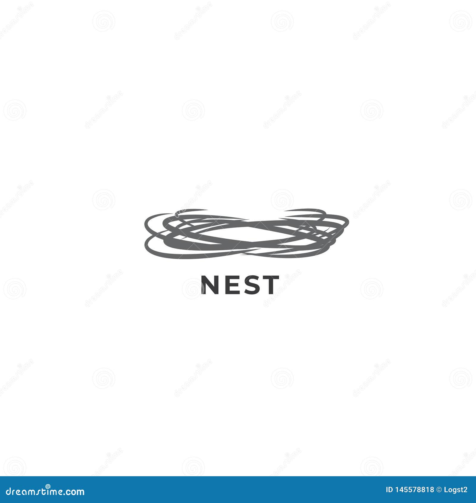 Nest Vector Logo. Nest Icon Stock Vector - Illustration of graphic ...