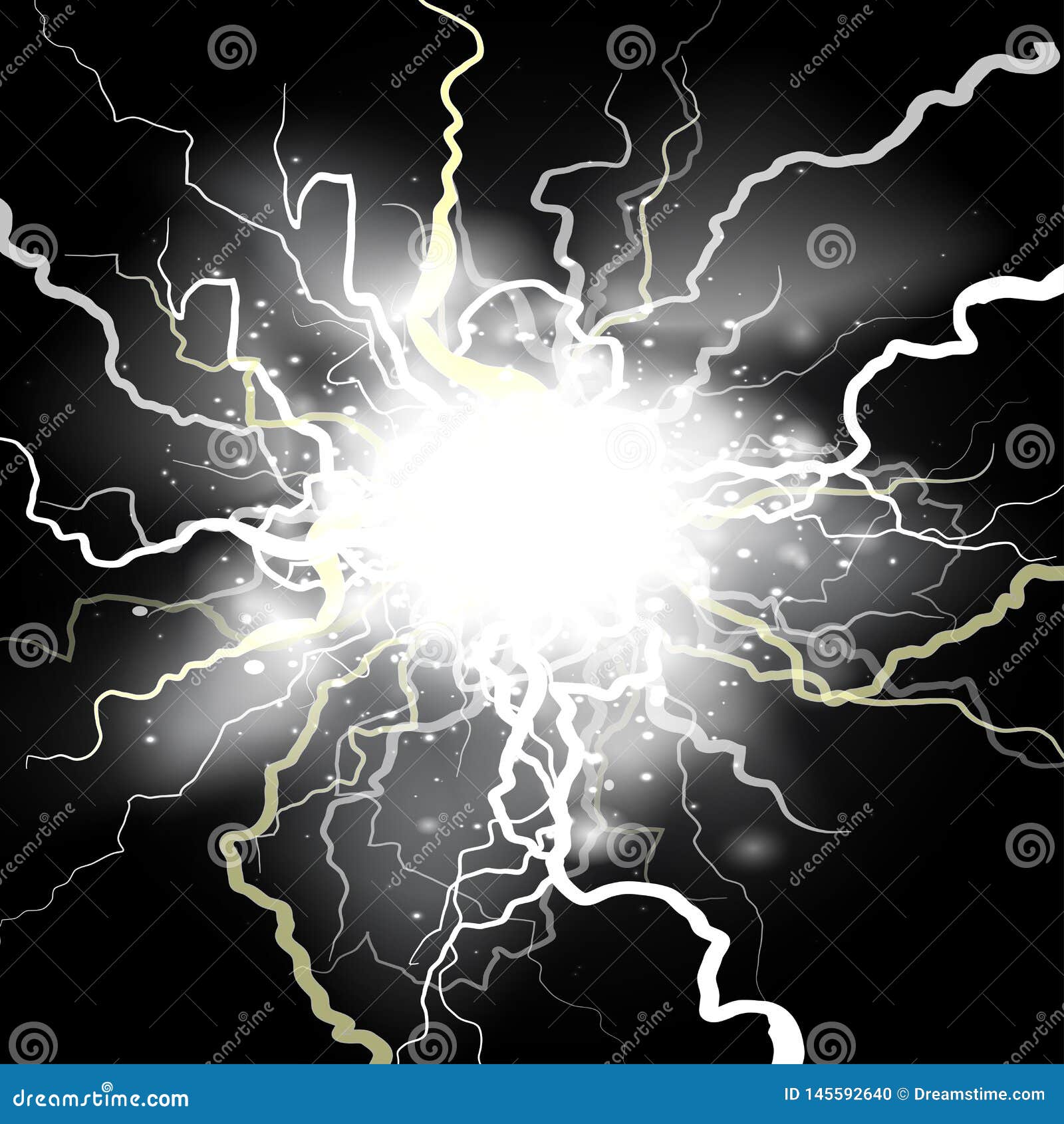 Thunderbolt Electric Charge Stock Vector - Illustration of spark ...