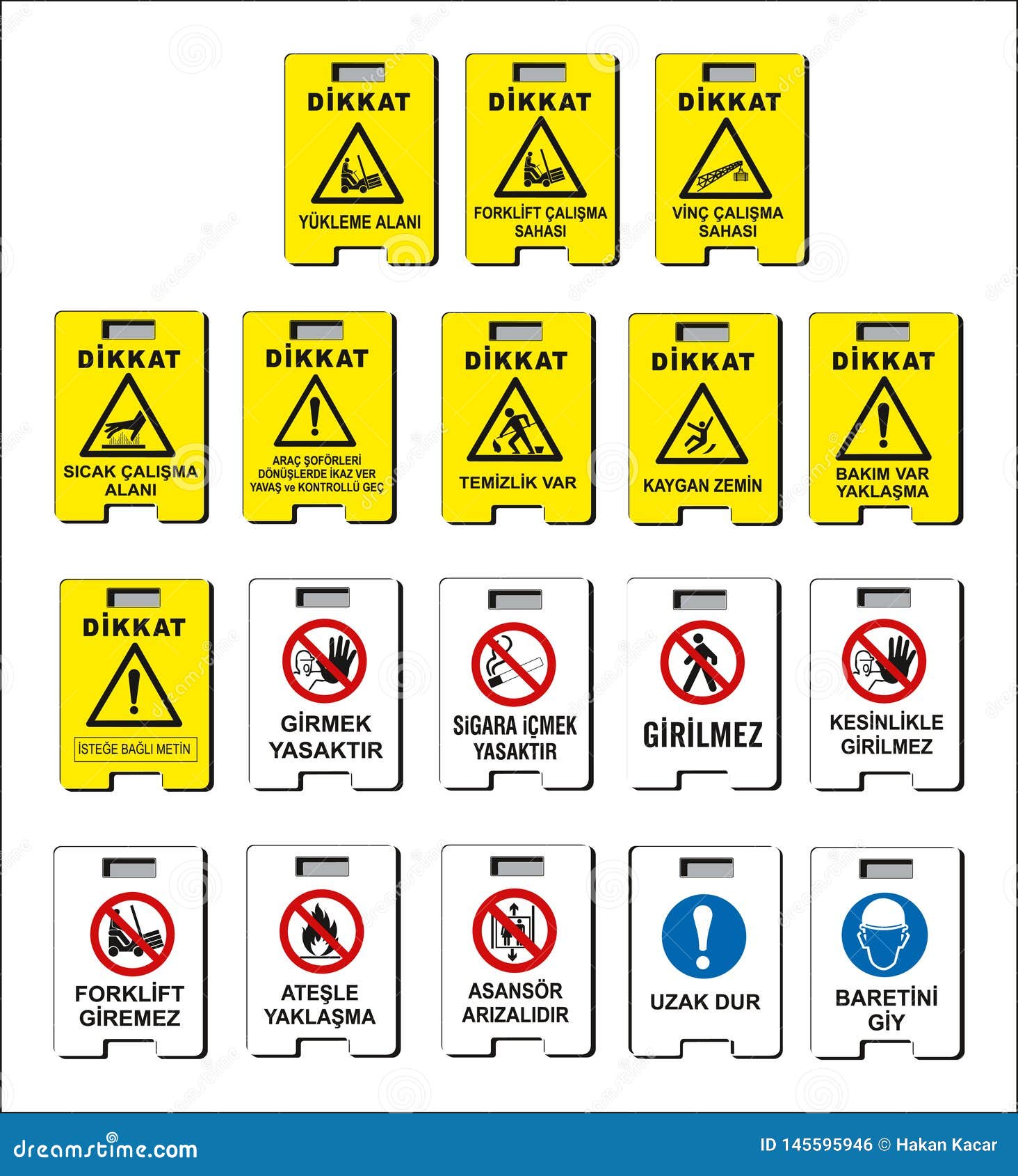 Turkish Signage Models, Hazard Sign, Prohibited Sign, Occupational ...