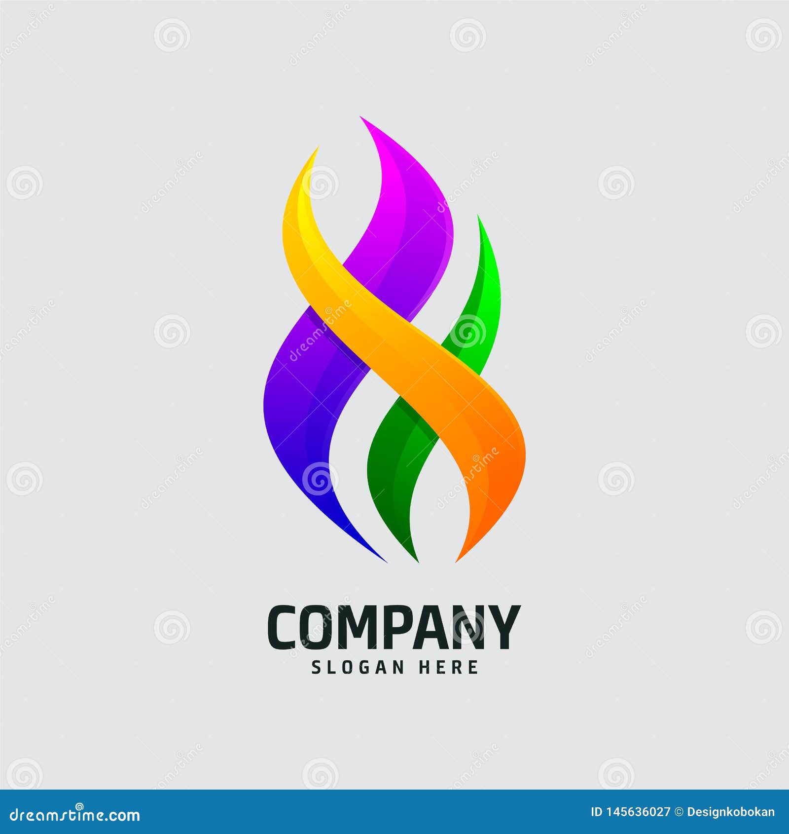 Modern Fire Logos in Full Color Stock Vector - Illustration of ...