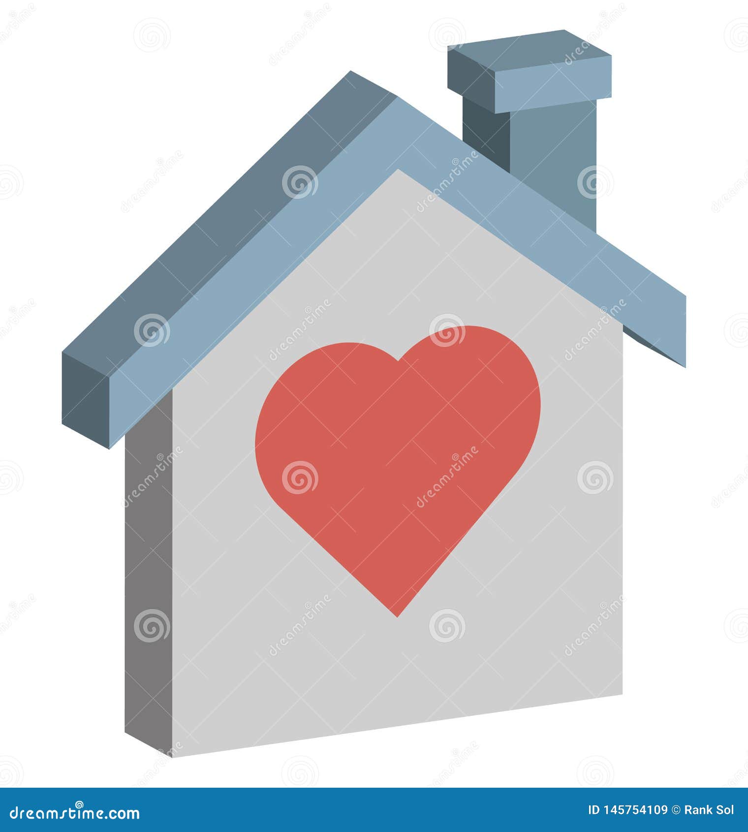 Home Love Isolated Isometric Vector Icon Which Can Easily Modify or ...