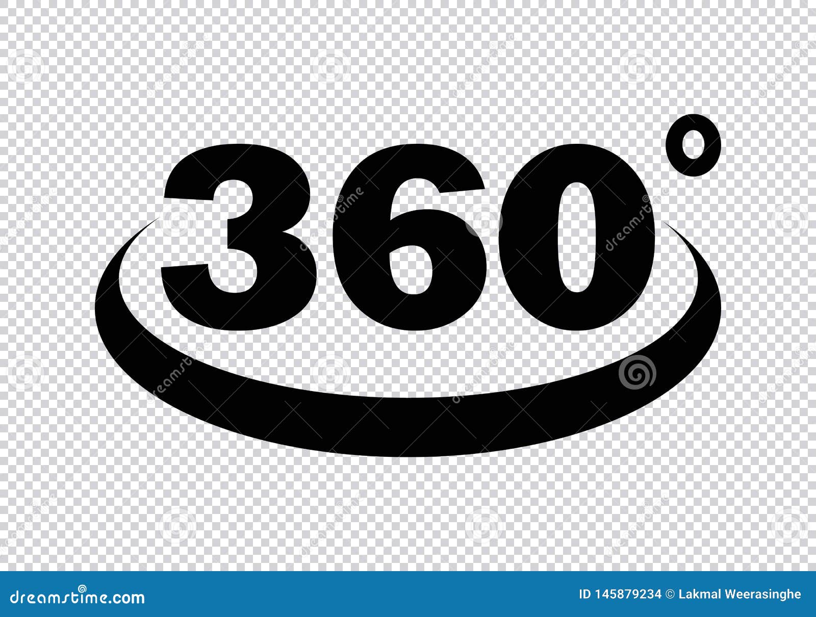 360 Degrees Icon. 360 Degrees Modern Company Logo With Colorful Circle ...
