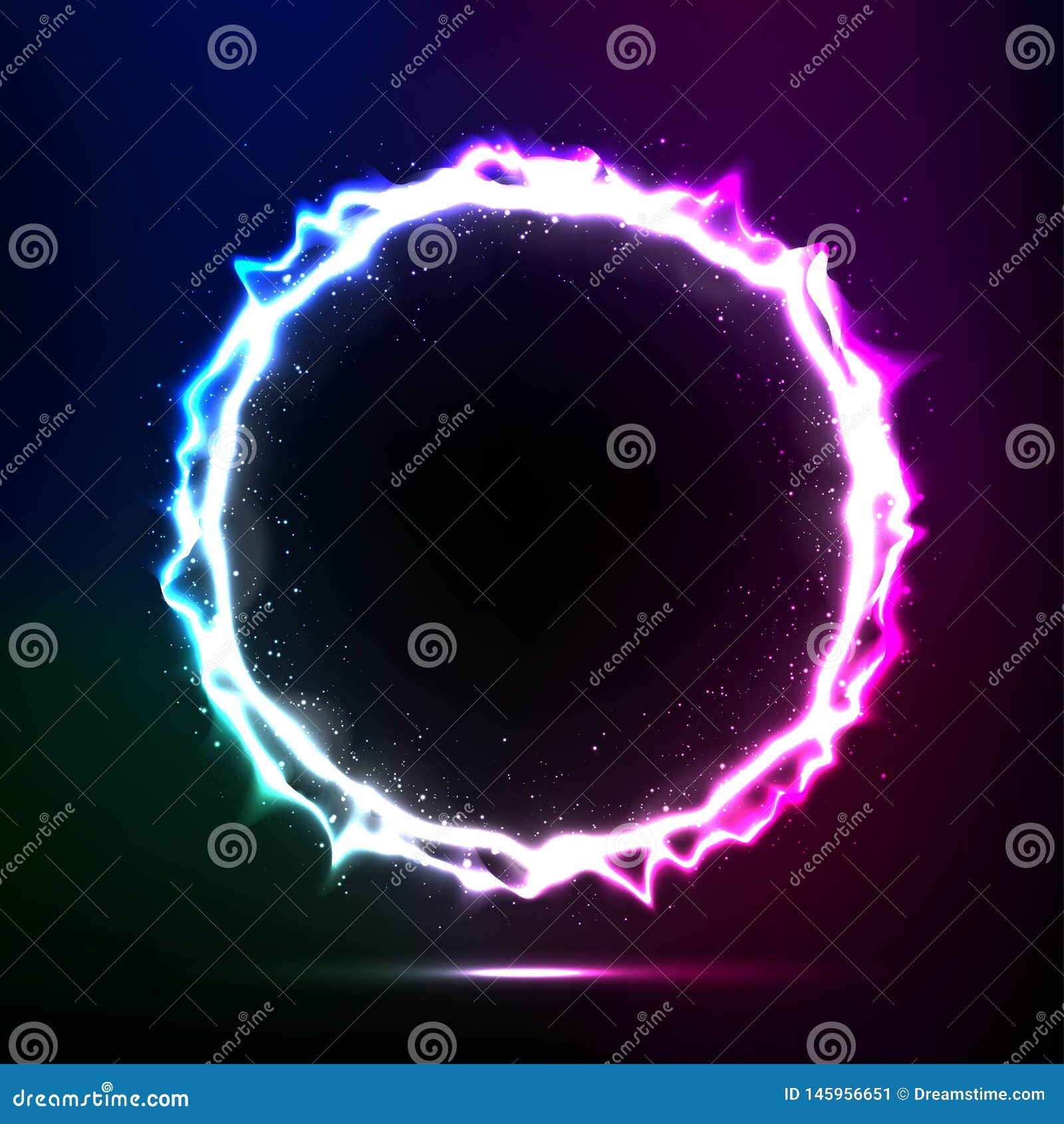 Cosmic circle frame stock vector. Illustration of curve - 145956651