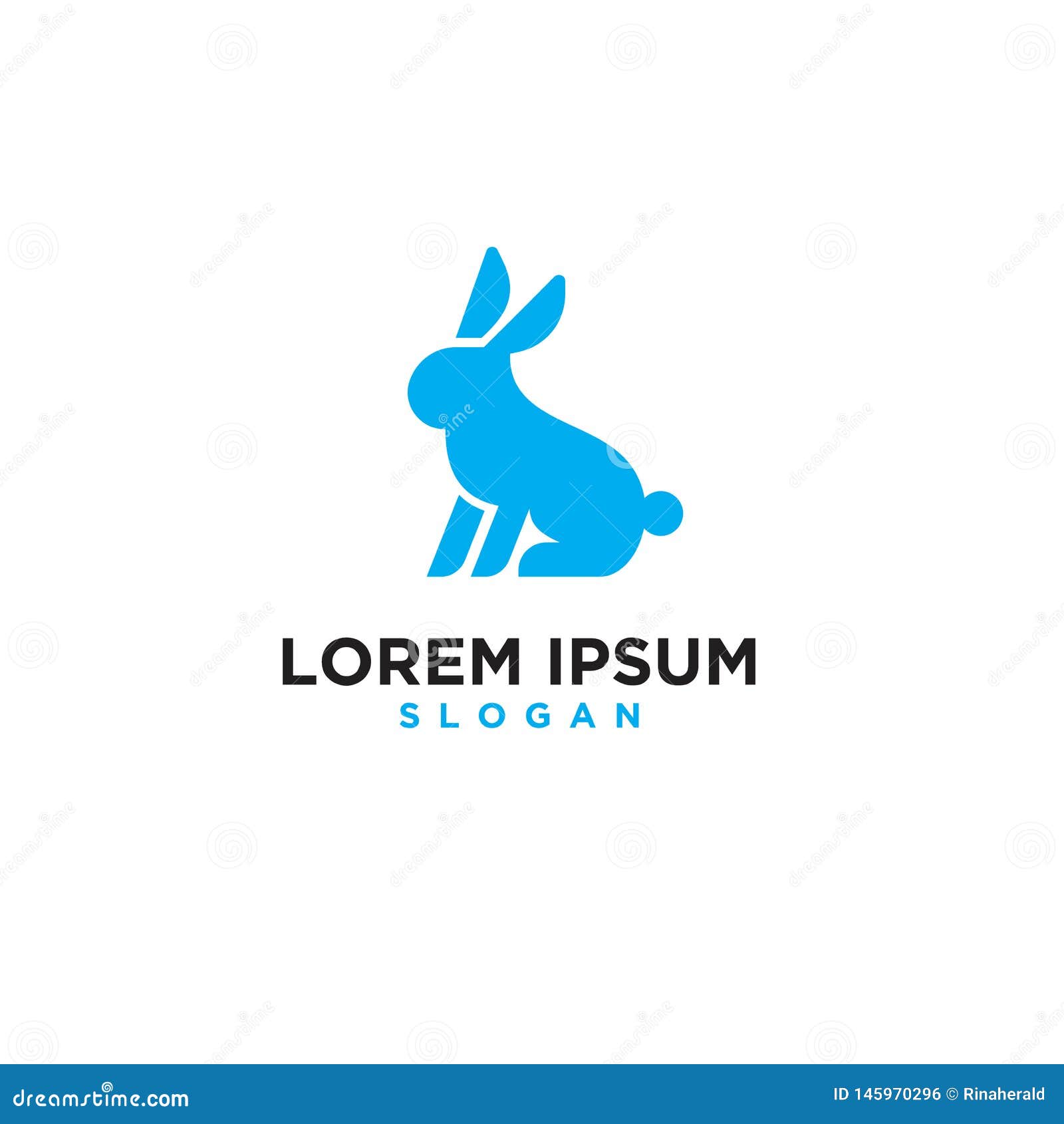 Rabbit Modern Logo Icon Design Vector Illustration Stock Illustration ...