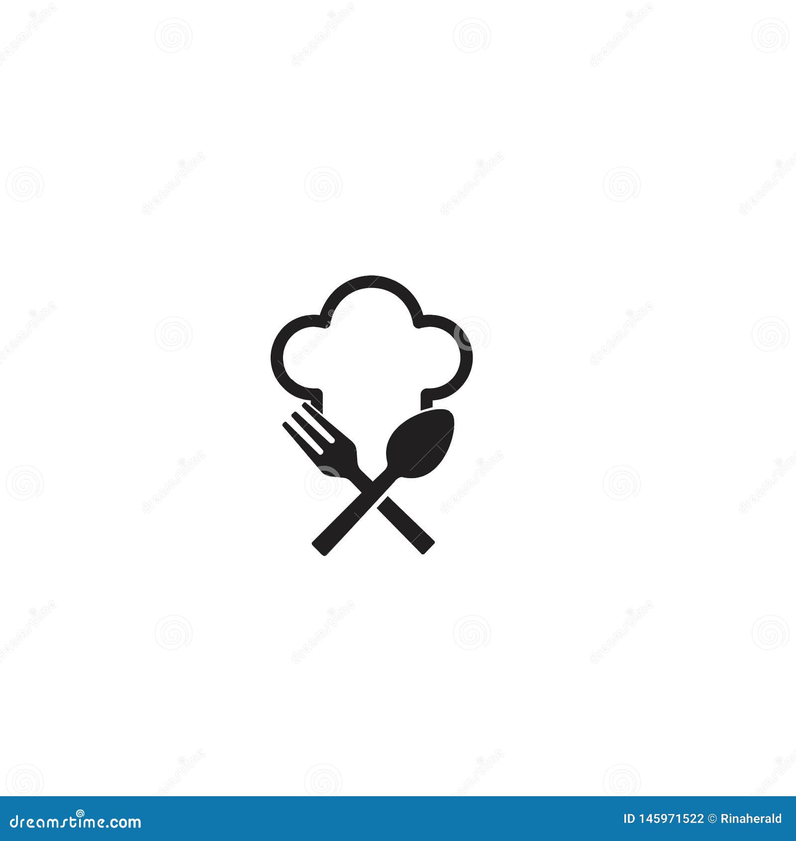 Hat Chef, Spoon and Fork Logo Icon Template Vector Illustration Design ...