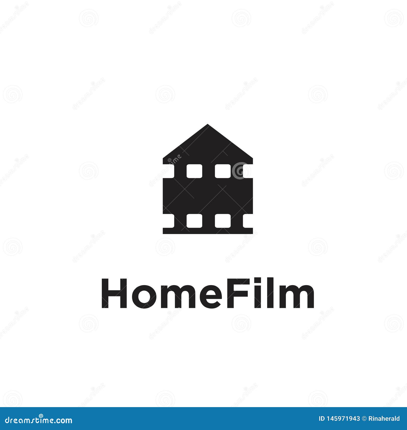 Home Film Icon Logo Vector Illustration Design Stock Illustration ...