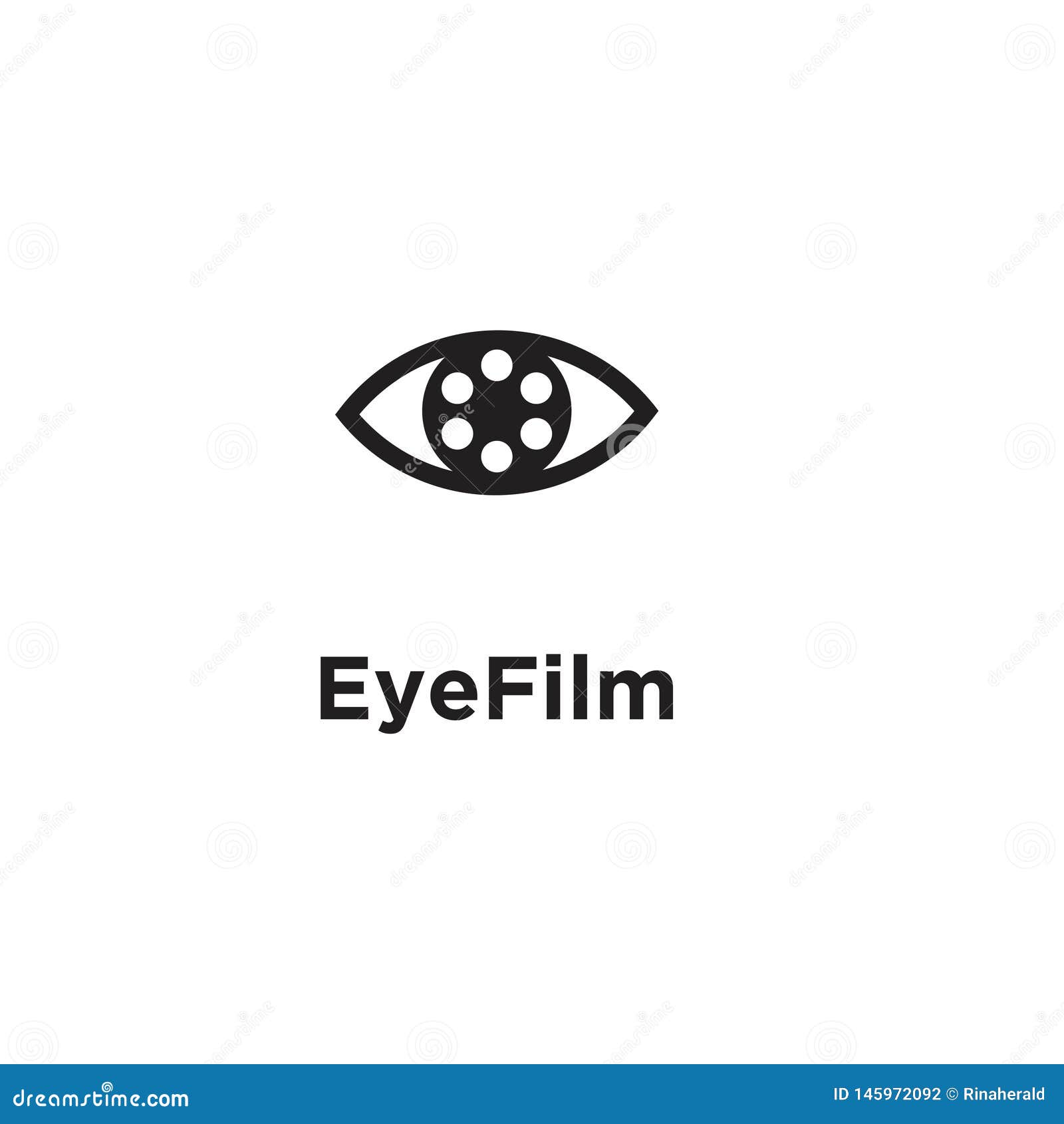 Eye Film Icon Logo Vector Illustration Design Stock Illustration ...