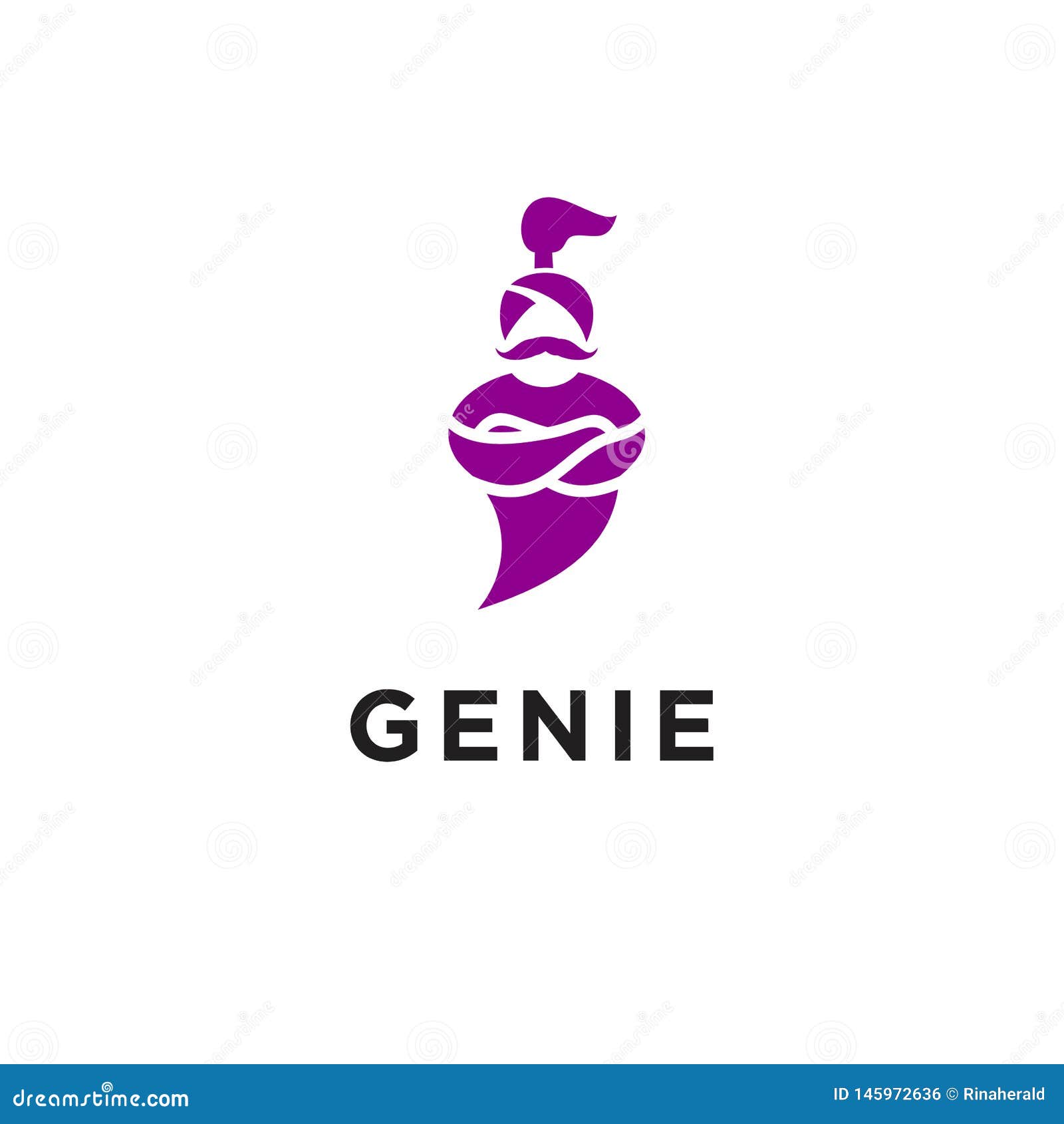 Genie Character Vector Flat Illustration Design Stock Illustration ...
