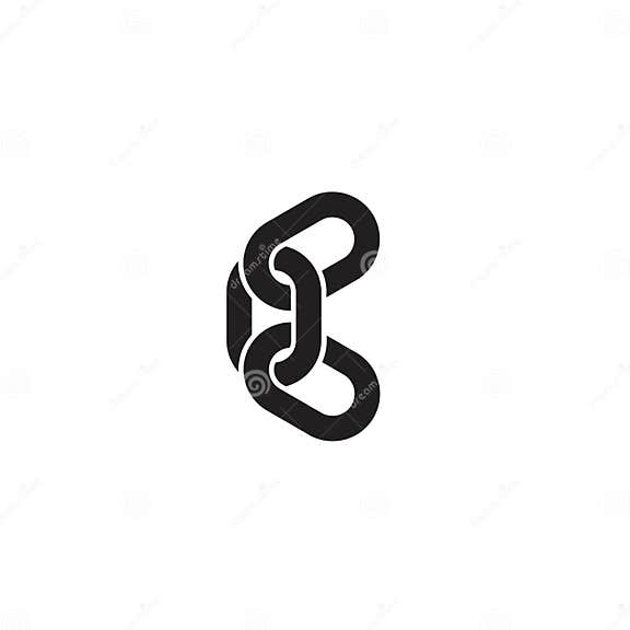 Chain Pieces Vector Illustration Design Stock Illustration ...