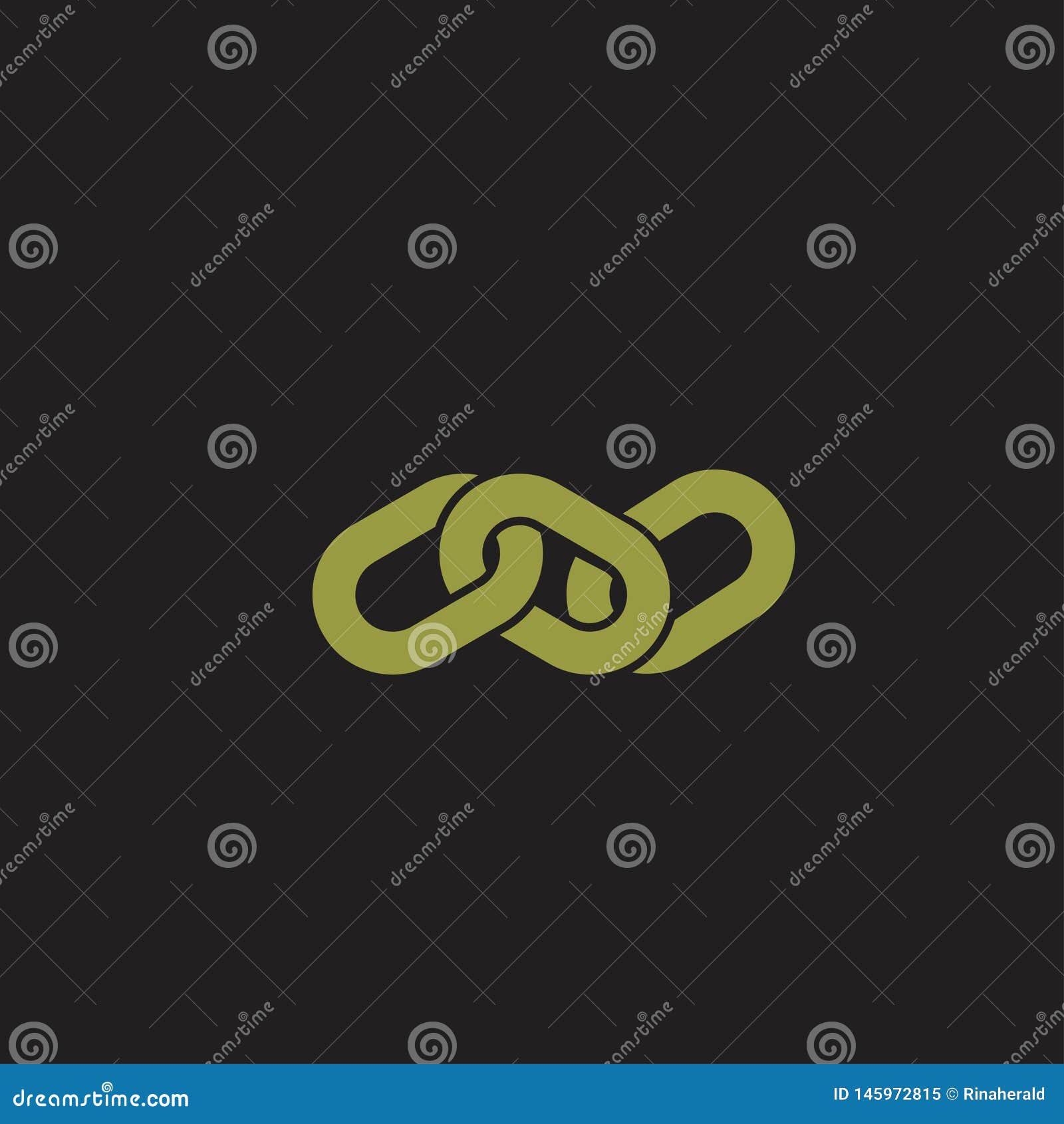 Chain Pieces Vector Illustration Design Stock Illustration ...