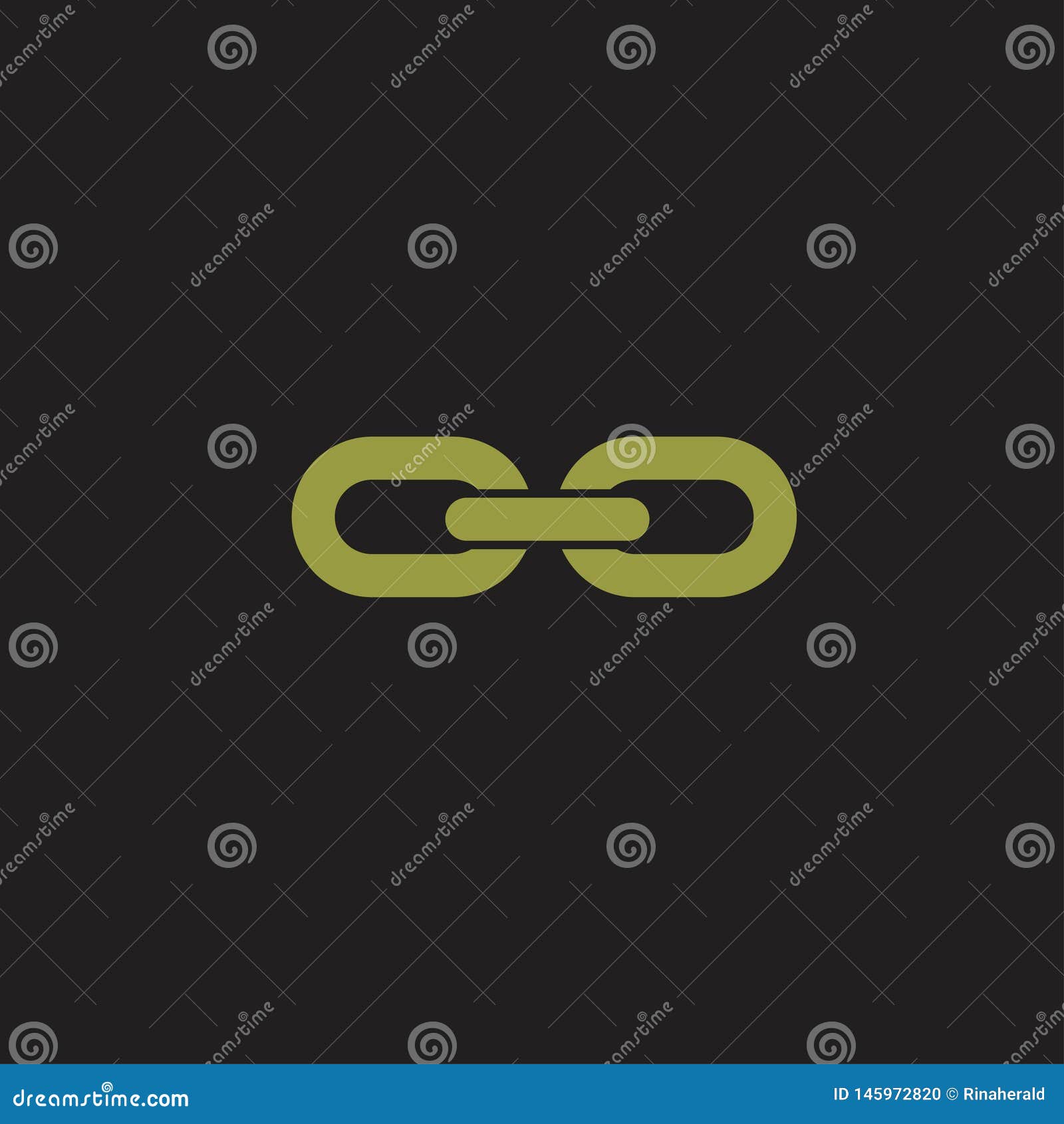 Chain Pieces Vector Illustration Design Stock Illustration ...