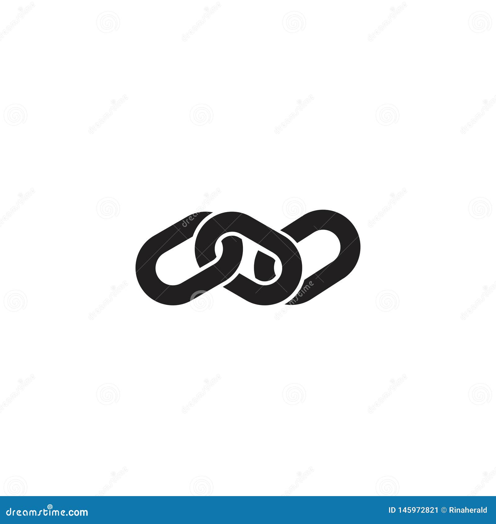 Chain Pieces Vector Illustration Design Stock Illustration ...