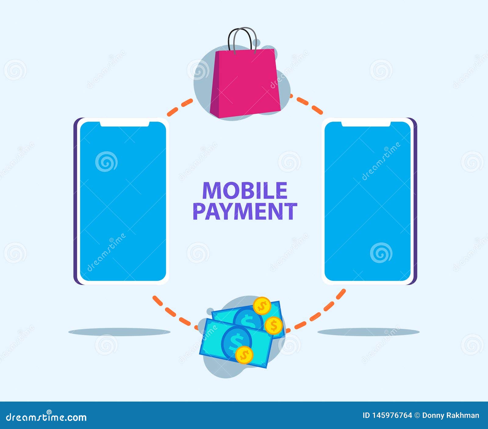 Symbol and Ico Mobile Payment Illustration Vector Stock Vector ...
