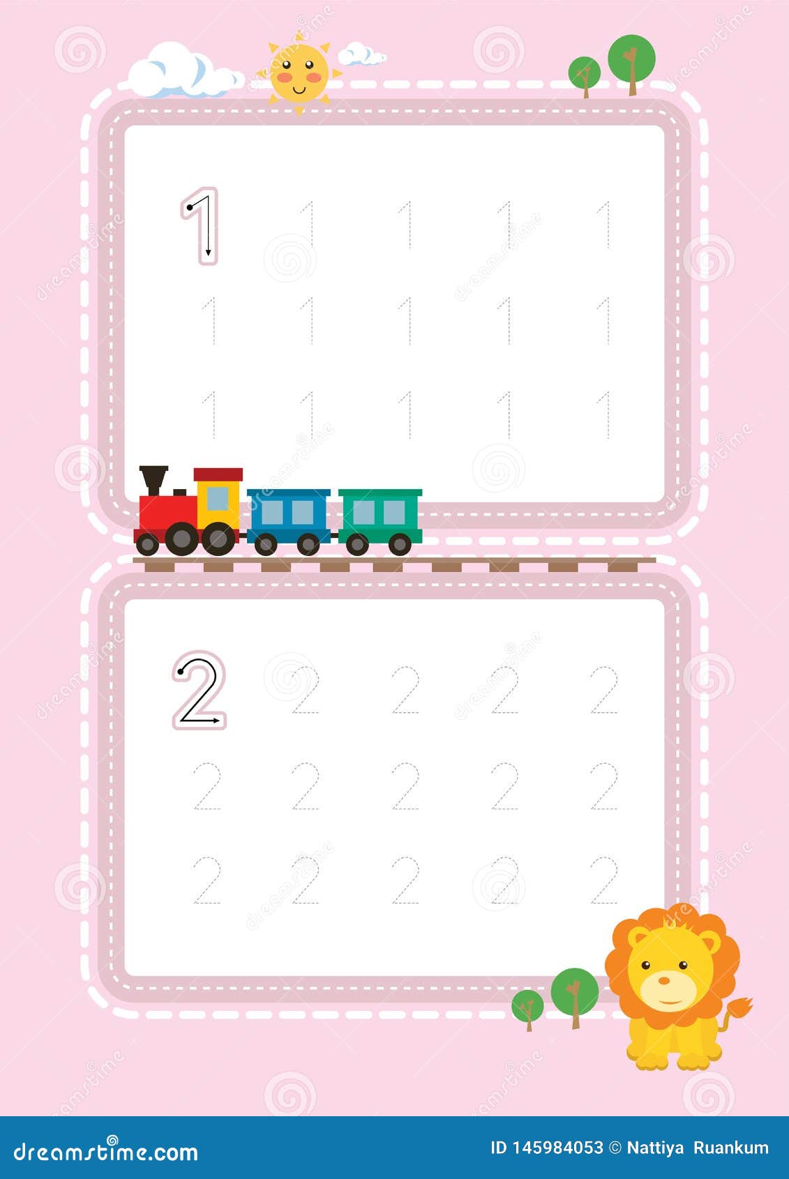 Free Handwriting Numbers Tracing Pages for Writing Numbers Learning ...