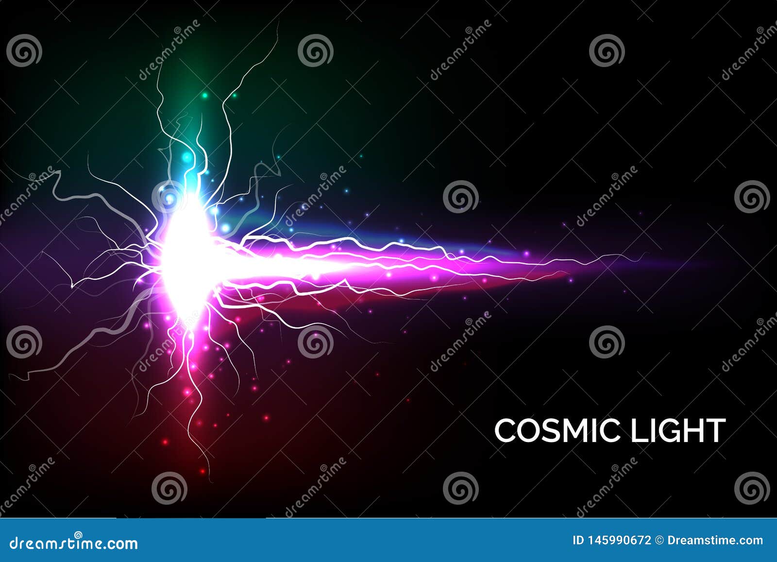 Colorful cosmic light stock vector. Illustration of design - 145990672
