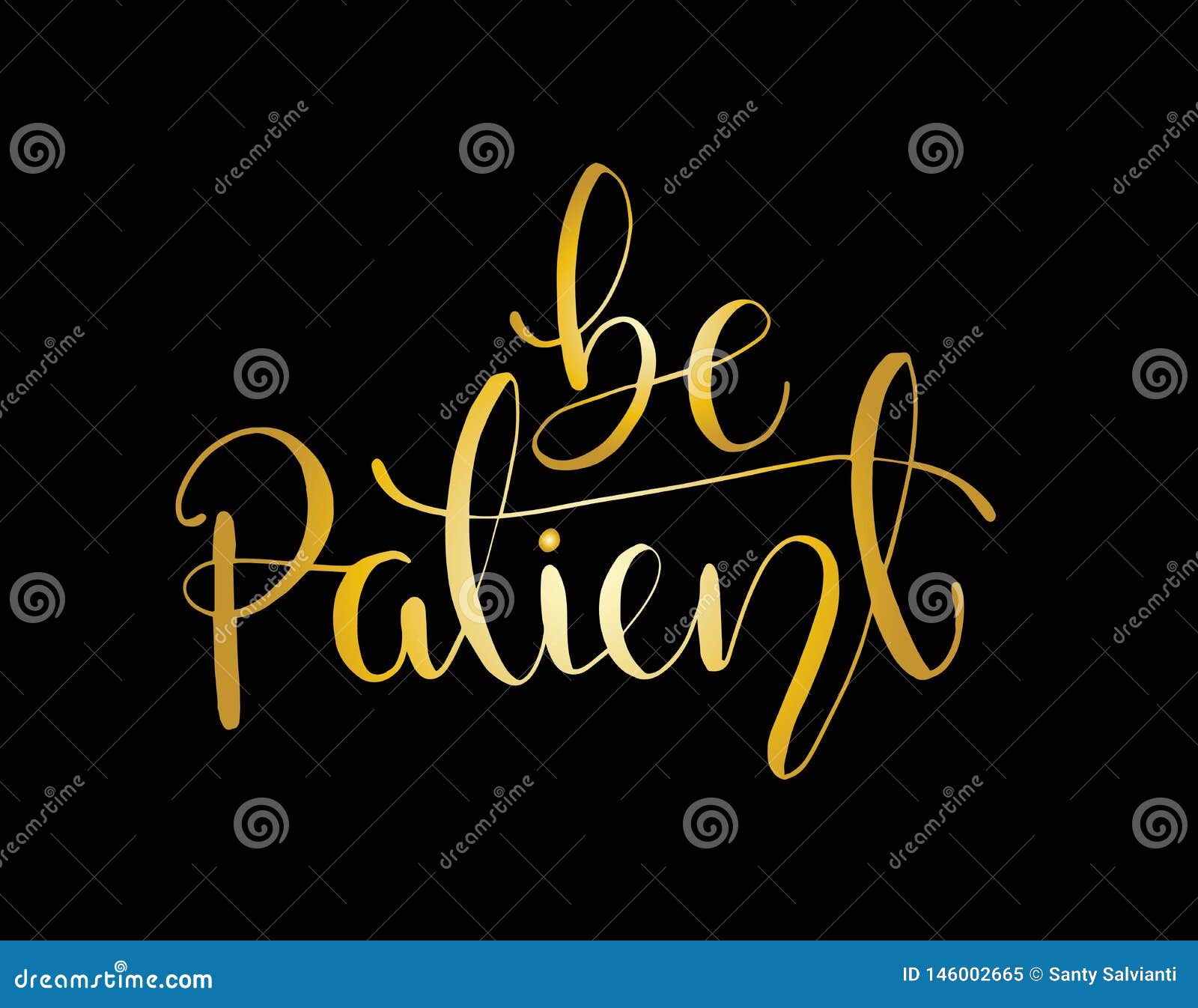 A Patient Man - Inspire And Motivational Quote. Hand Drawn Beautiful ...