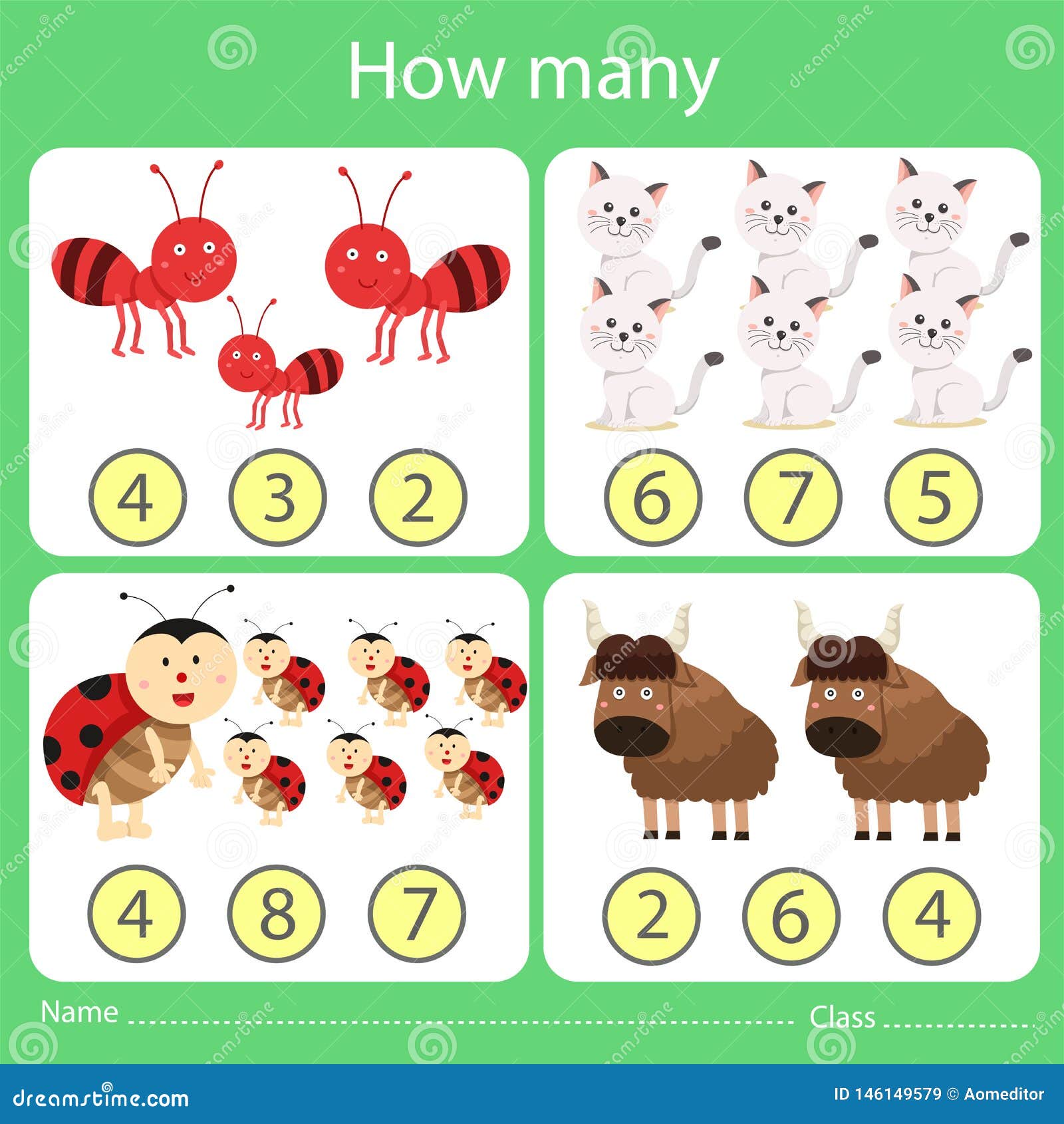 Illustrator of How Many One Stock Illustration - Illustration of math ...