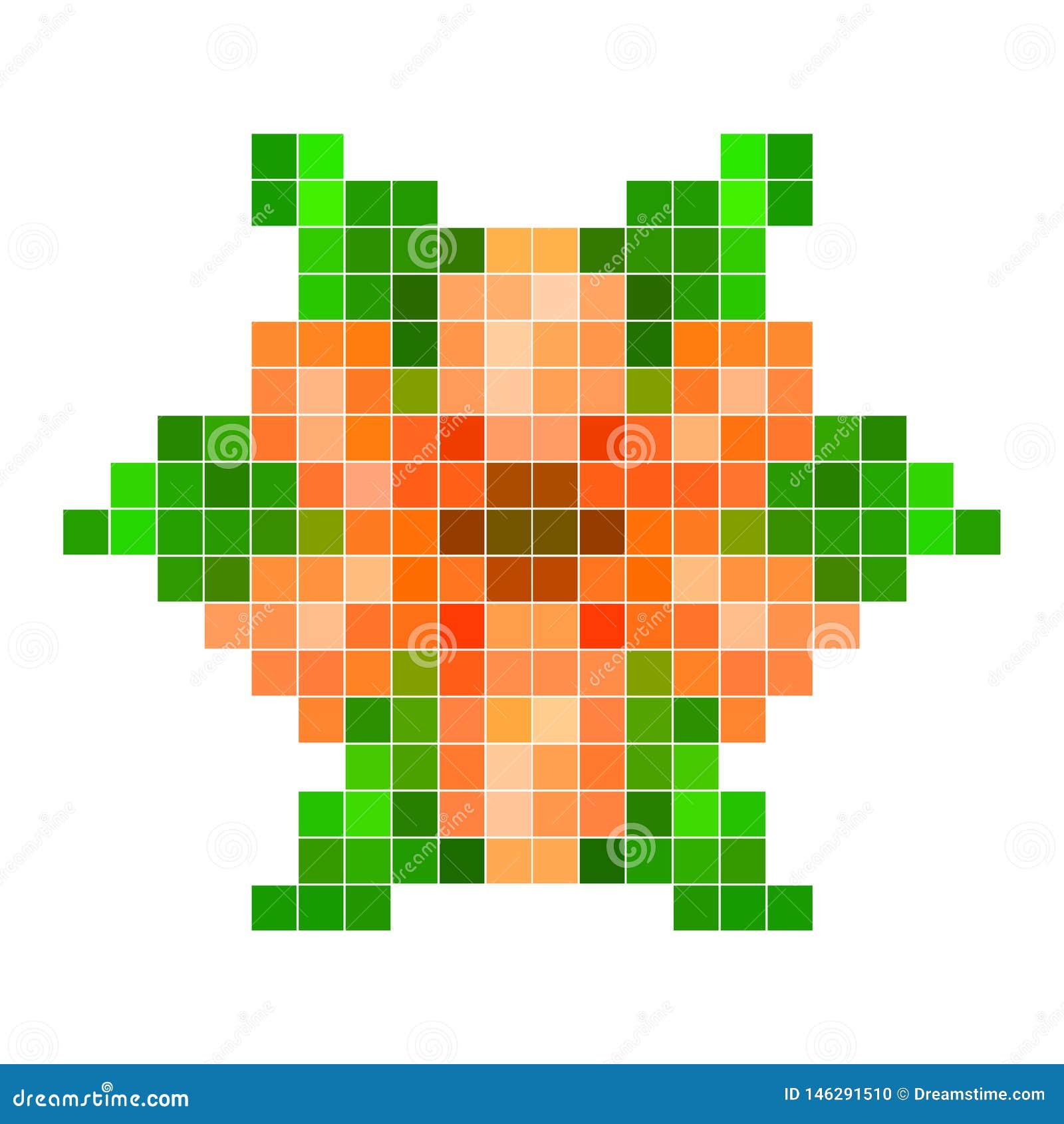 Pixel Art Flower Grow Vector Icon Logo | CartoonDealer.com #128680490