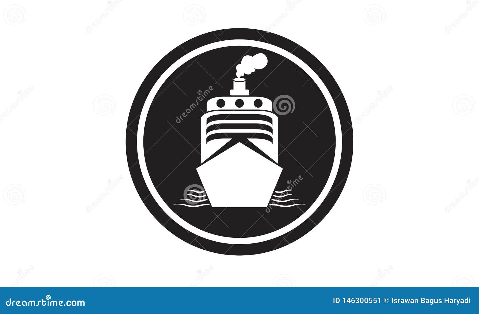 Ship Sea â€‹â€‹port Icon Simple and Elegant Stock Vector - Illustration ...