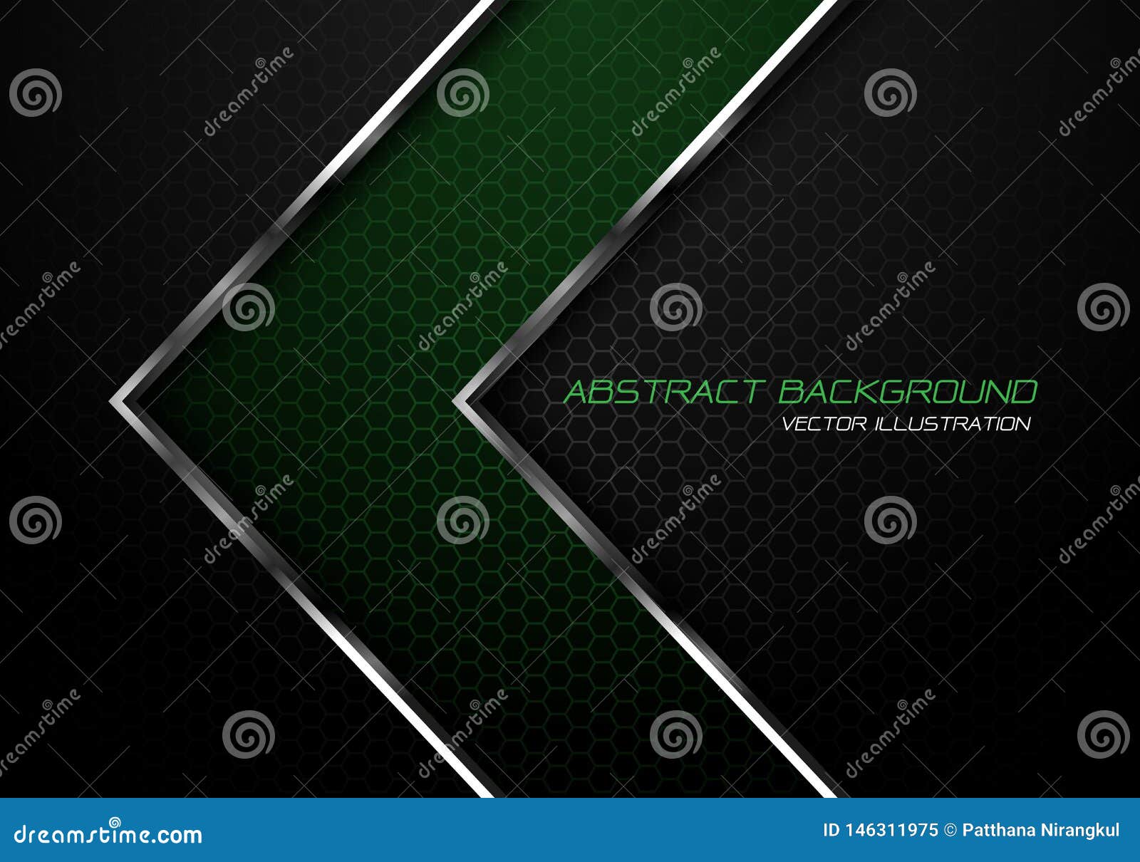 Green Hexagon Basic Simple Shapes Isolated On White Background ...