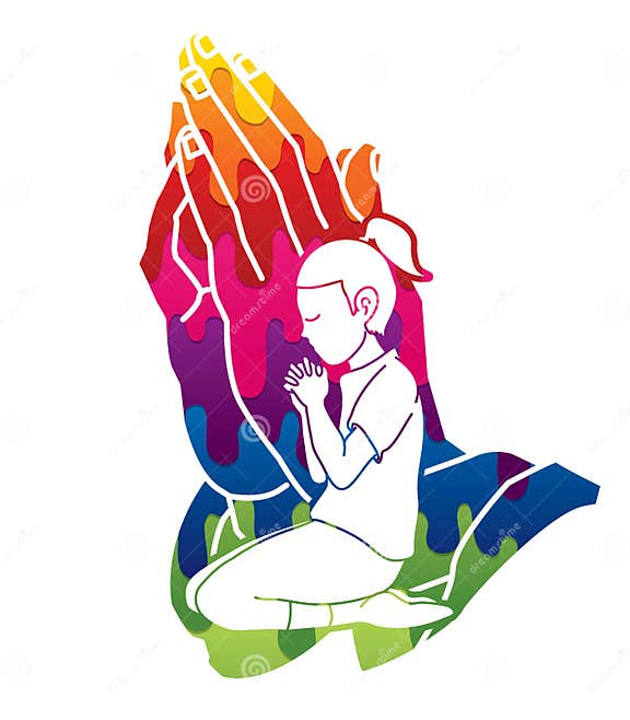 Prayer, Christian Praying ,Praise God, Worship Cartoon Graphic Stock ...